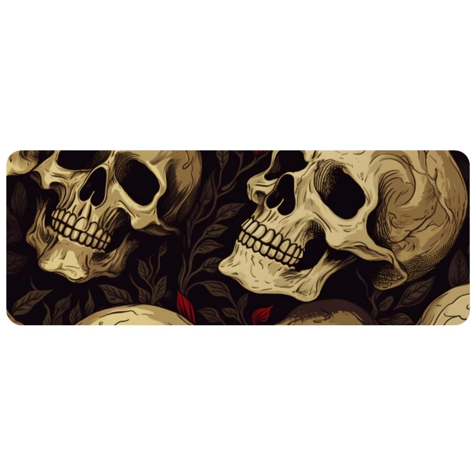 Human Skeleton Skull Mouse Pad for Laptop Wireless Mouse Home Office ...