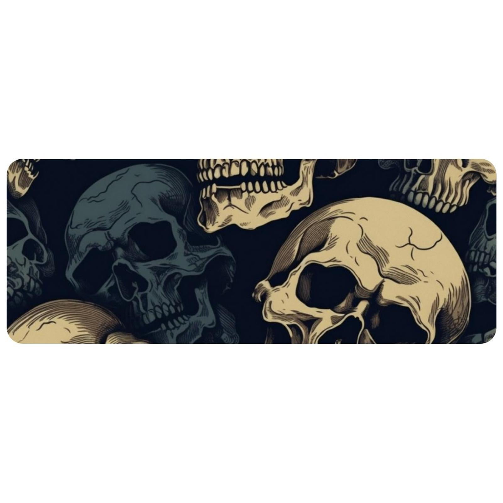 Human Skeleton Skull Mouse Pad for Laptop Wireless Mouse Home Office ...