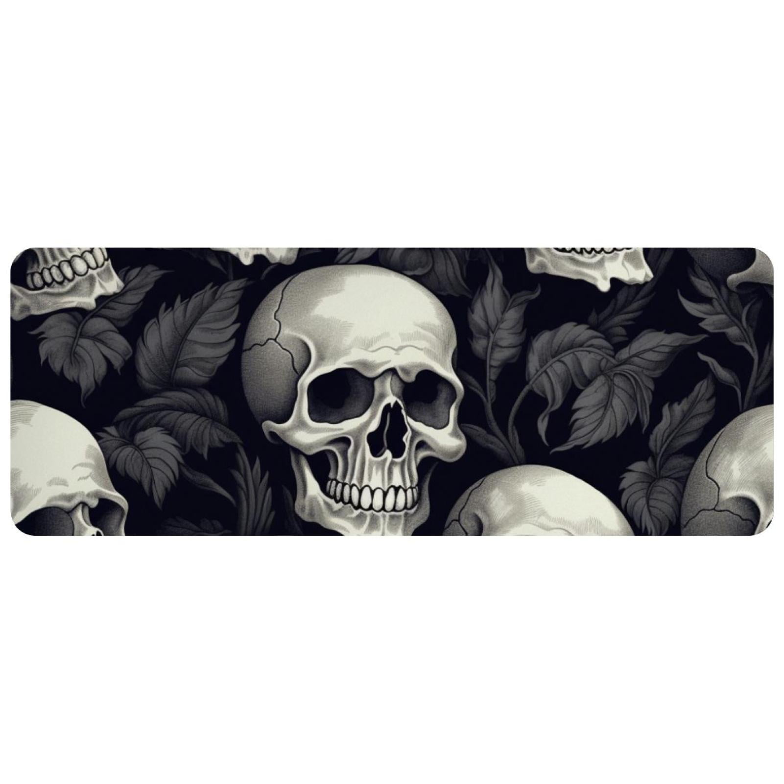 Human Skeleton Skull Mouse Pad for Laptop Wireless Mouse Home Office ...