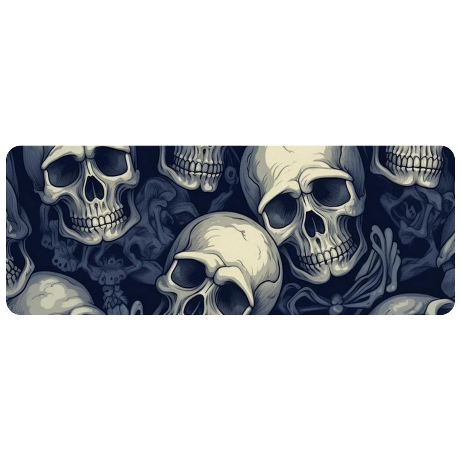 Human Skeleton Skull Mouse Pad for Laptop Wireless Mouse Home Office ...