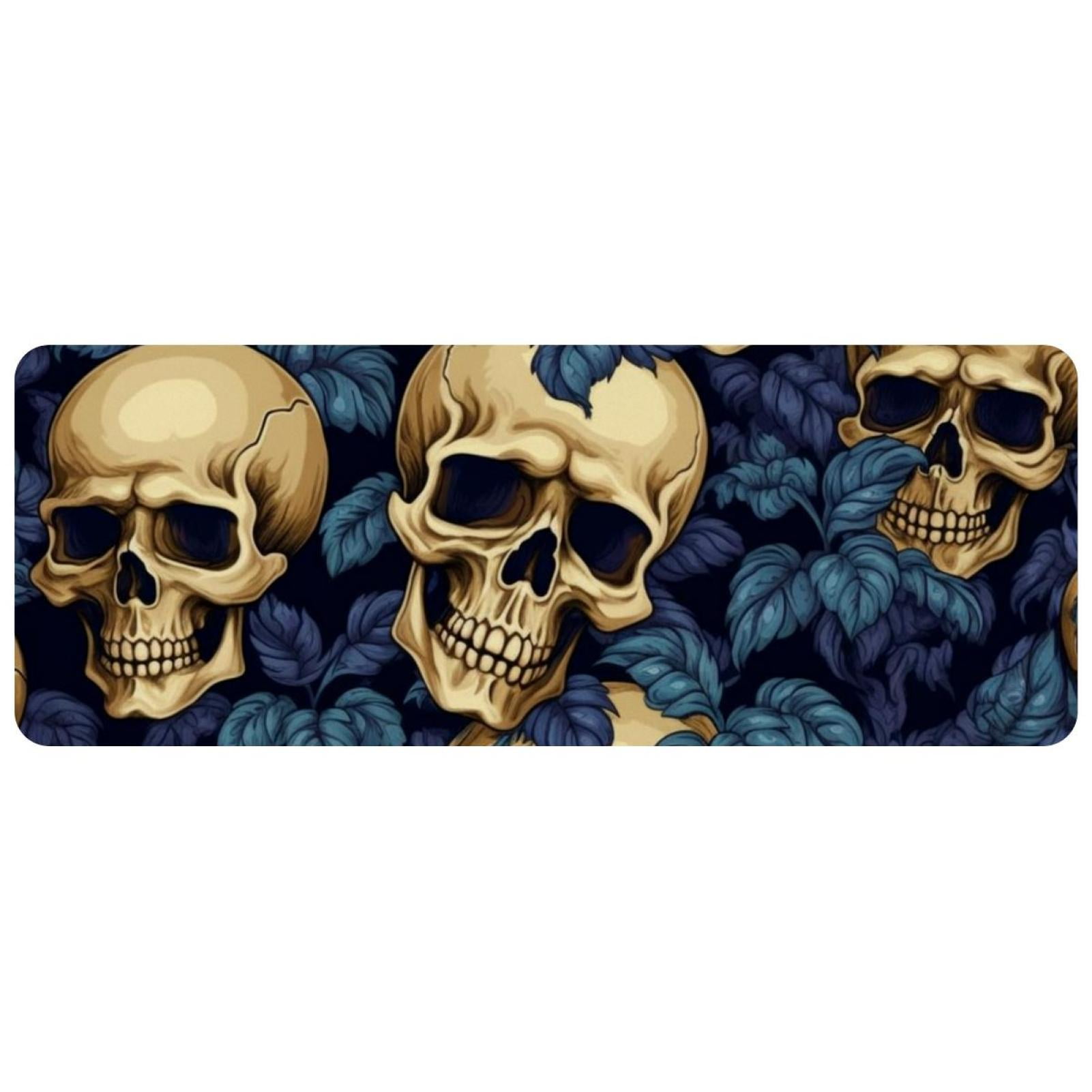 Human Skeleton Skull Mouse Pad for Wireless Mouse Home Office Desk ...
