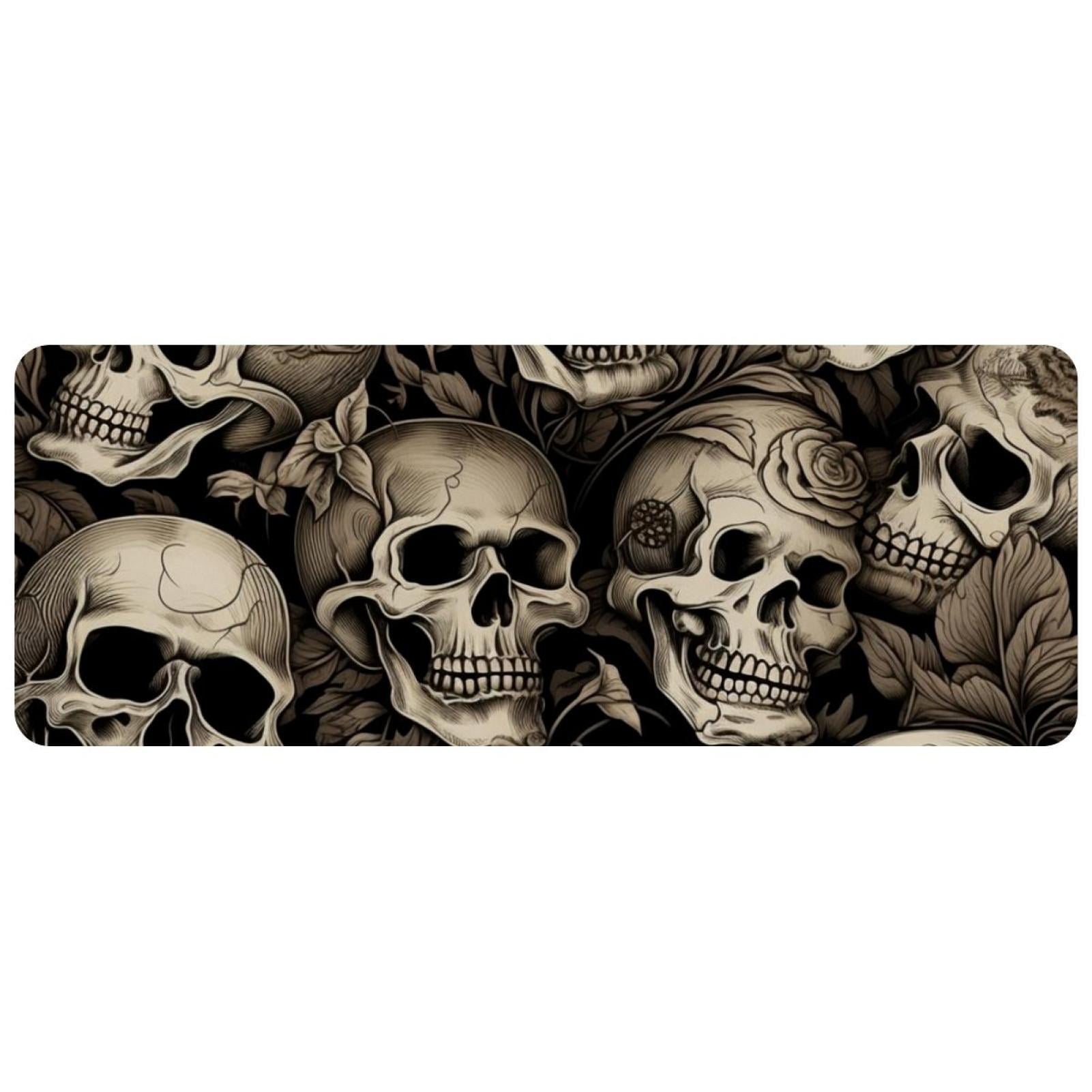 Human Skeleton Skull Mouse Pad for Wireless Mouse Home Office Desk ...