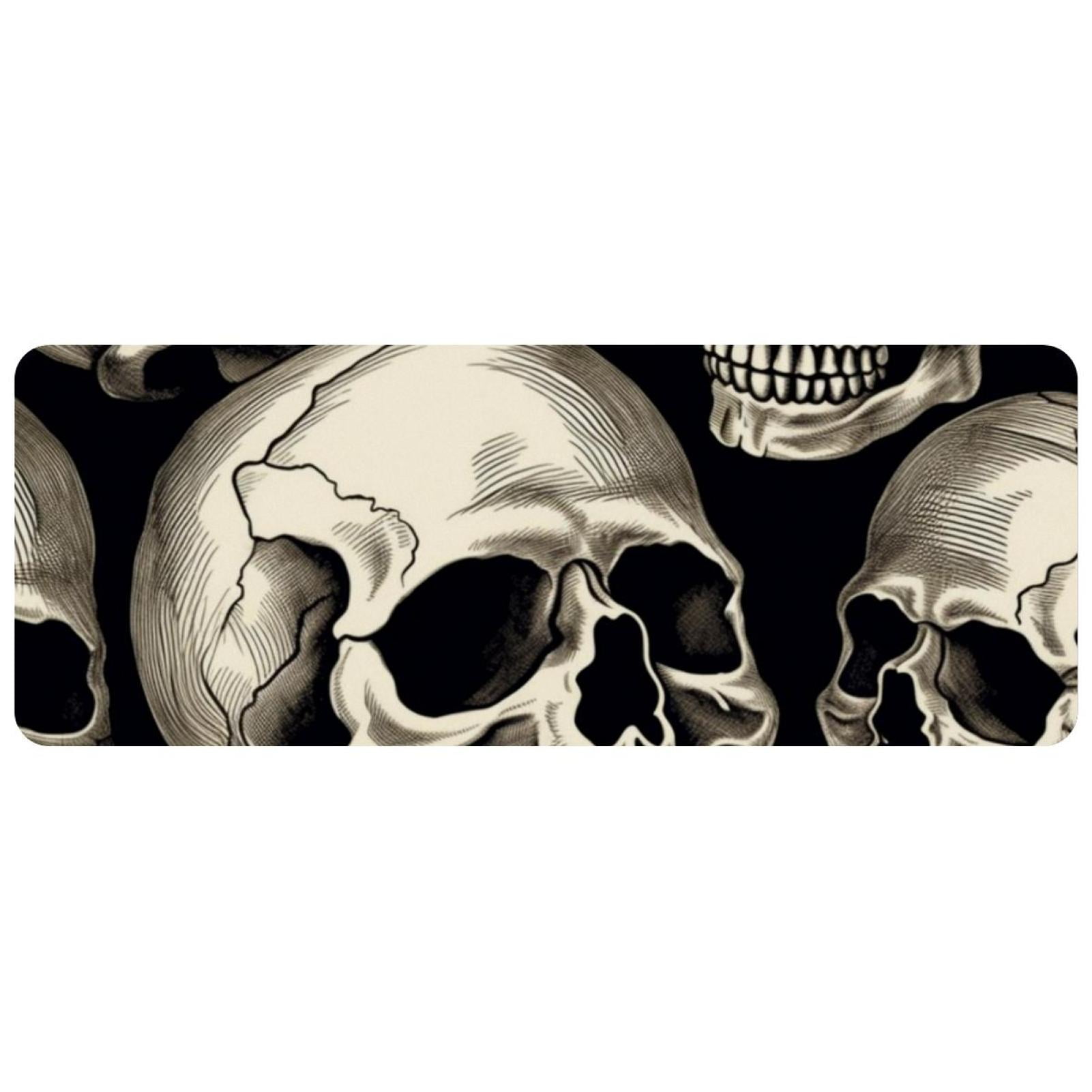 Human Skeleton Skull Mouse Pad for Wireless Mouse Home Office Desk ...