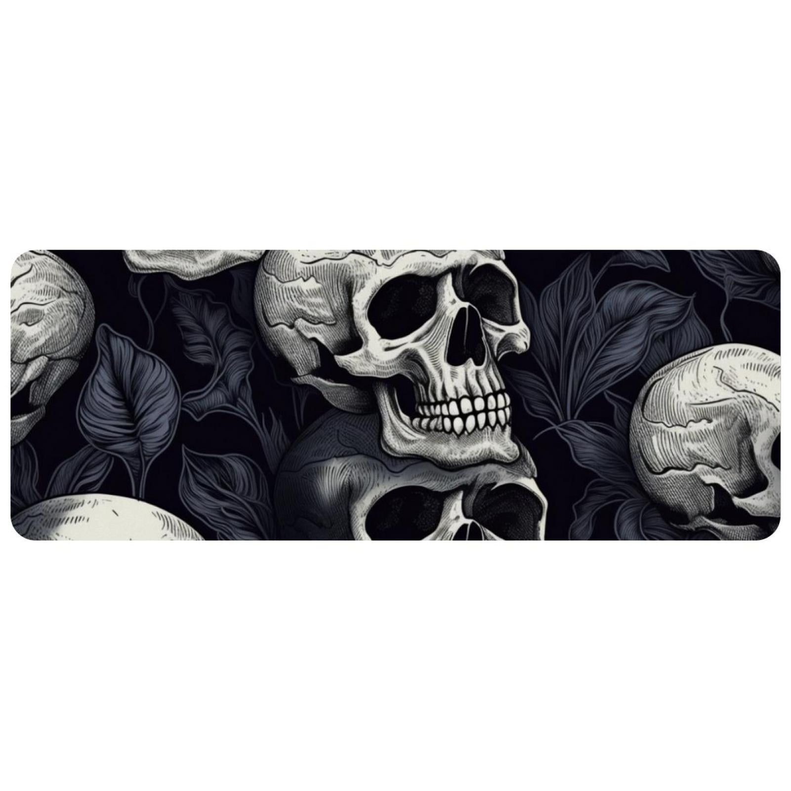 Human Skeleton Skull Mouse Pad for Wireless Mouse Home Office Desk ...