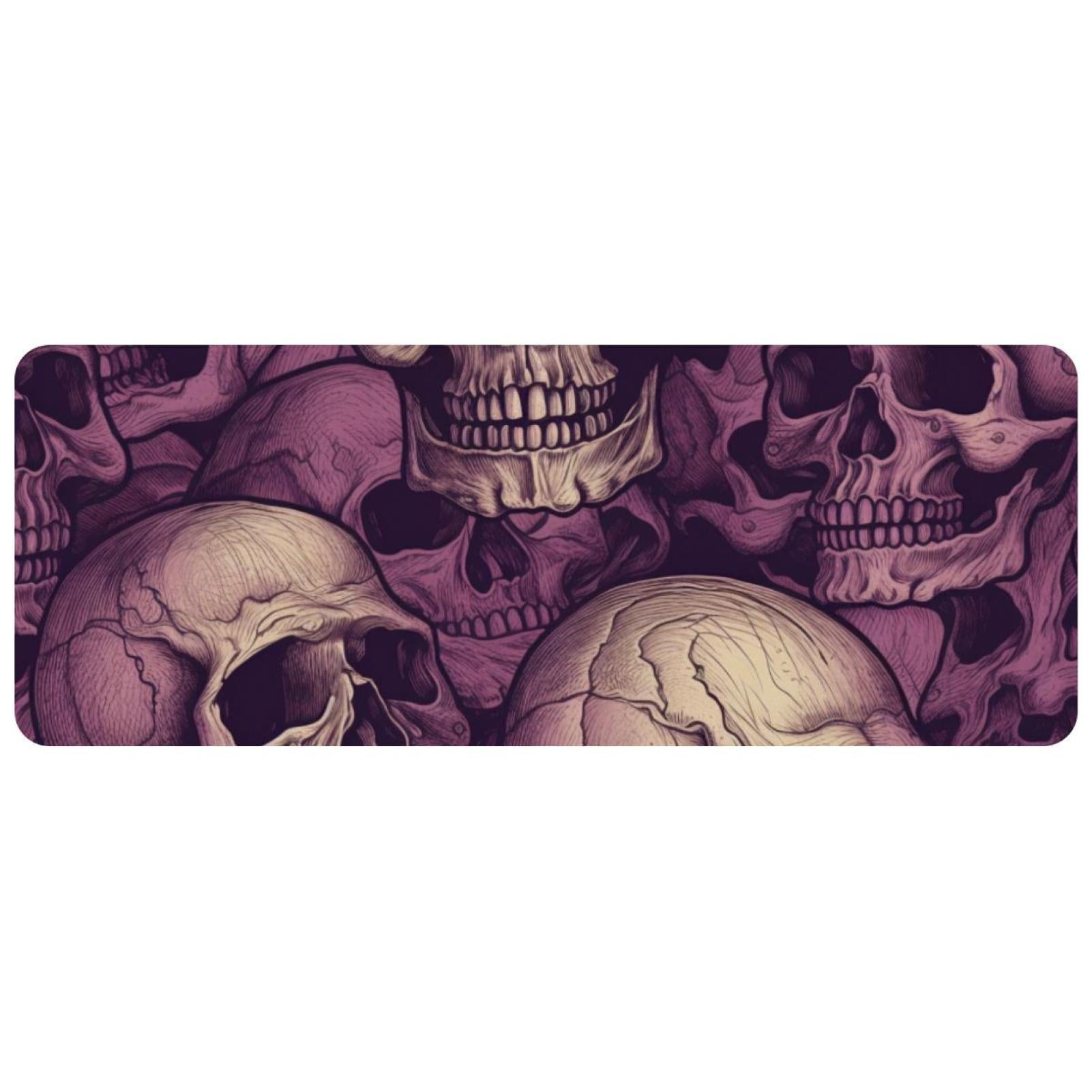 Human Skeleton Skull Mouse Pad for Wireless Mouse Home Office Desk Laptop with Rubber Base ...