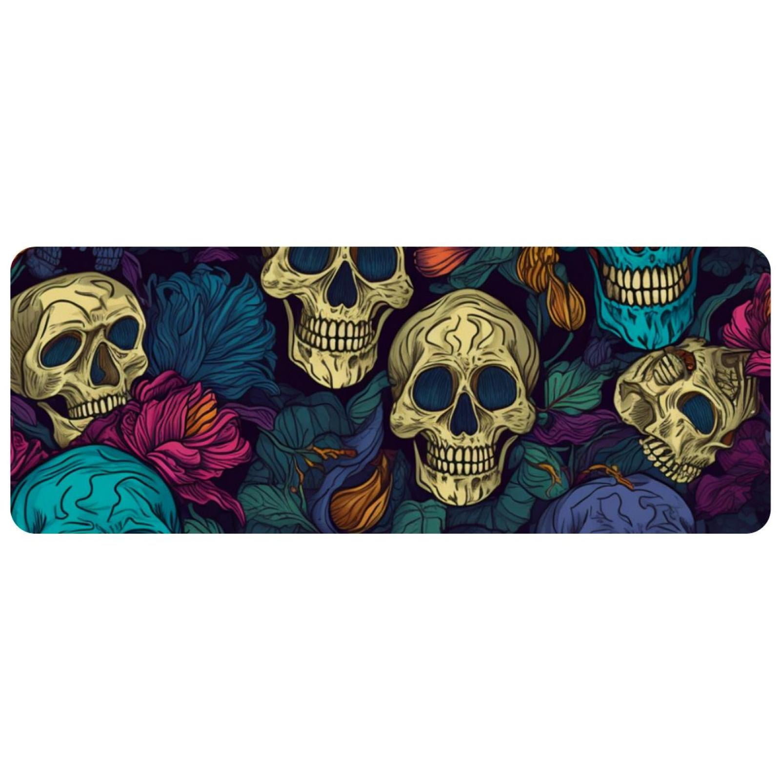 Human Skeleton Skull Mouse Pad for Wireless Mouse Home Office Desk ...