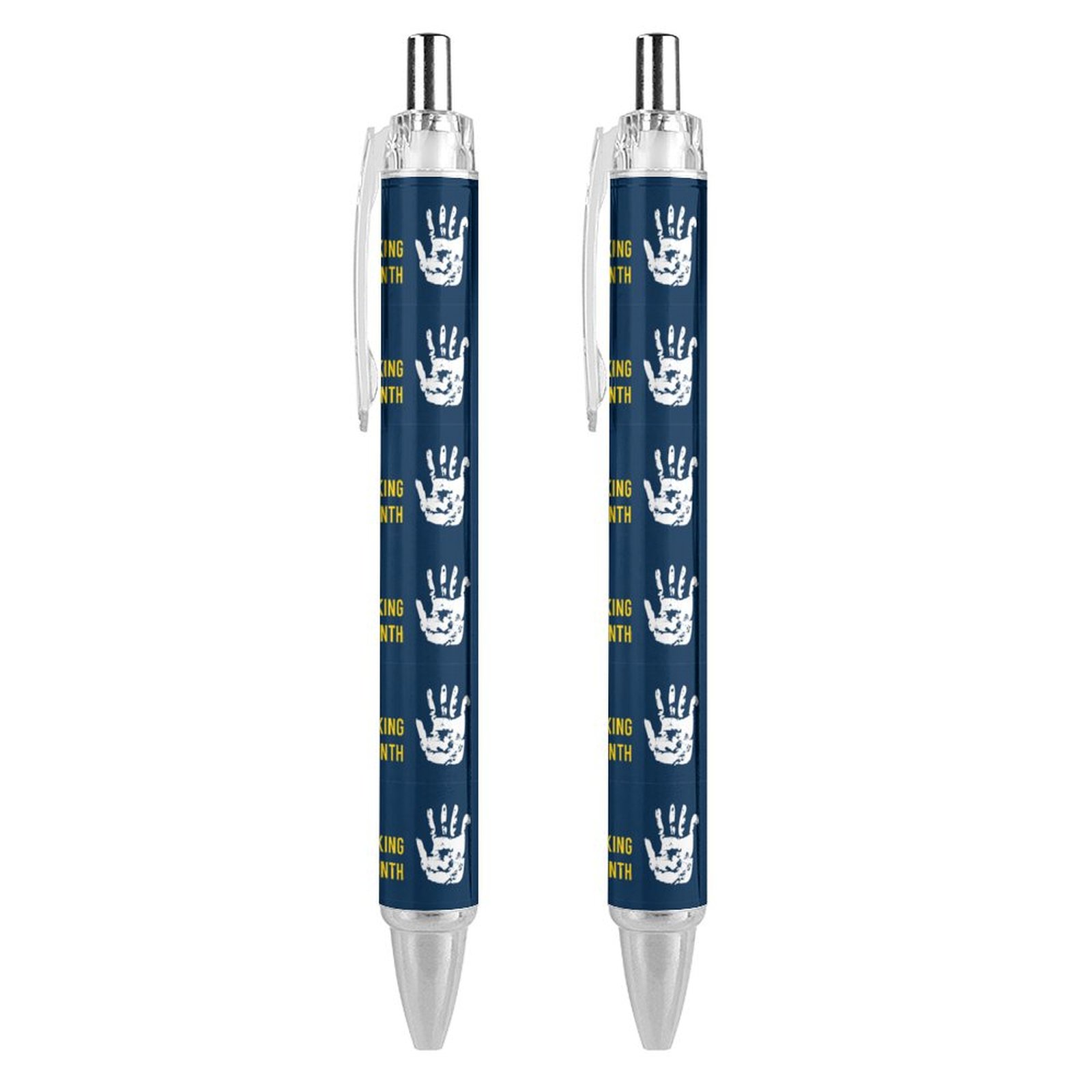 Human Trafficking Awareness Month Blue Ribbon Ballpoint Pen Retractable ...