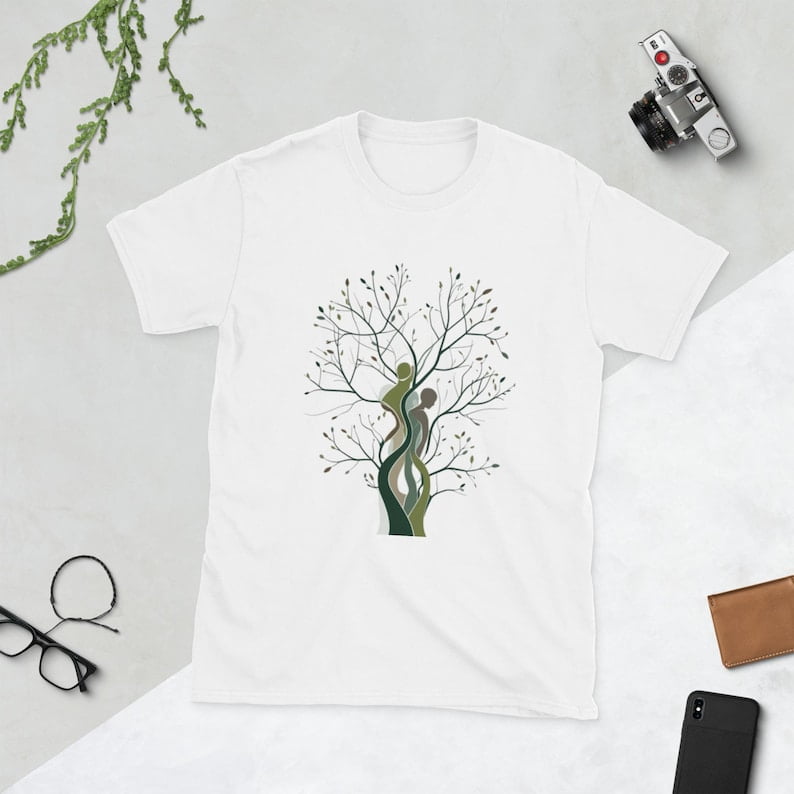 Human Tree Connection – Abstract Nature Art Tee - Walmart.com