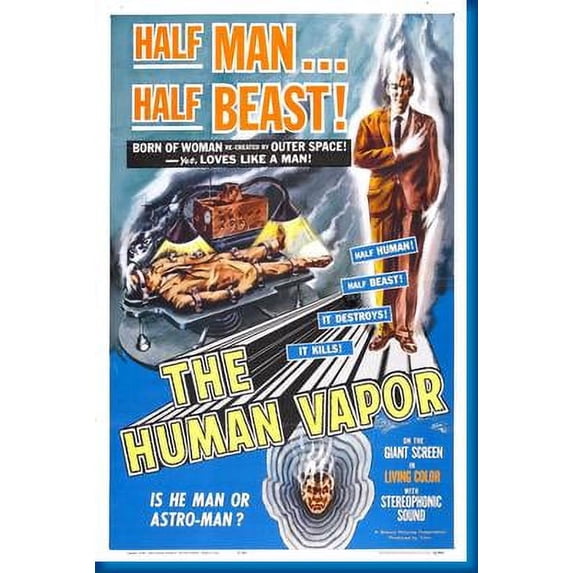 Human Vapor The Movie Poster 24x36 Unframed, Age: Adults, Rectangle AB ...