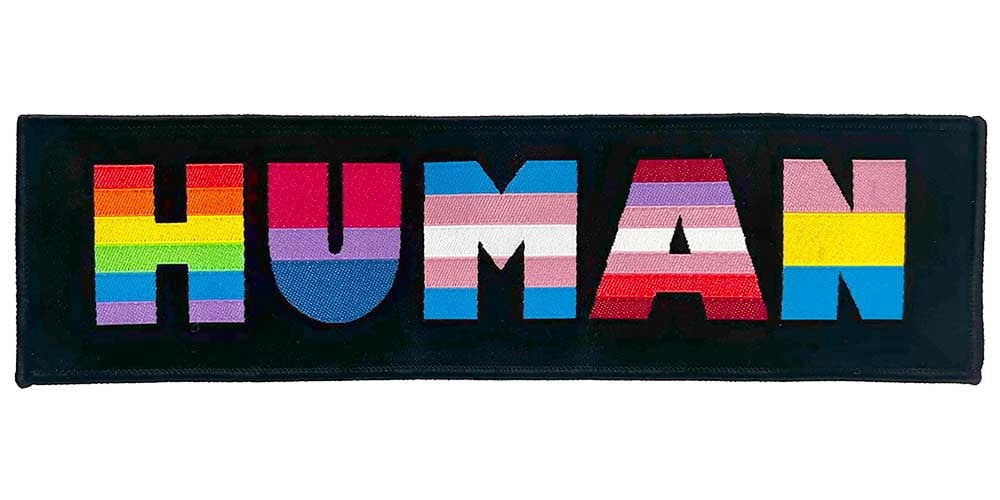 Human - Woven Patch - Super Strip - 8" x 2" - Walmart.com