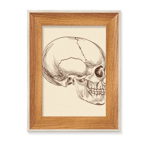 Human l Profile Drawing Desktop Wooden Photo Frame Display Picture Art ...