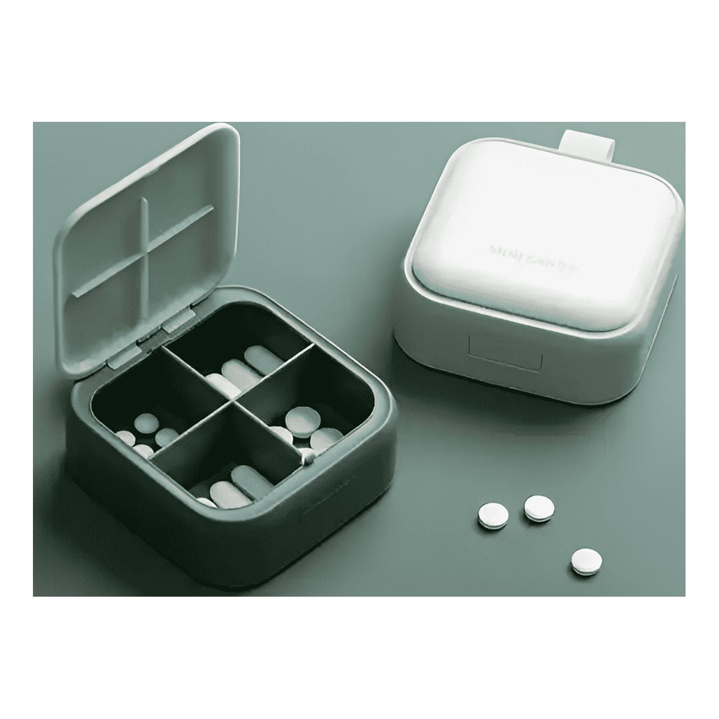 Human4Kind Pill Storage Box, Outdoor Travel Storage Pills Organizer ...