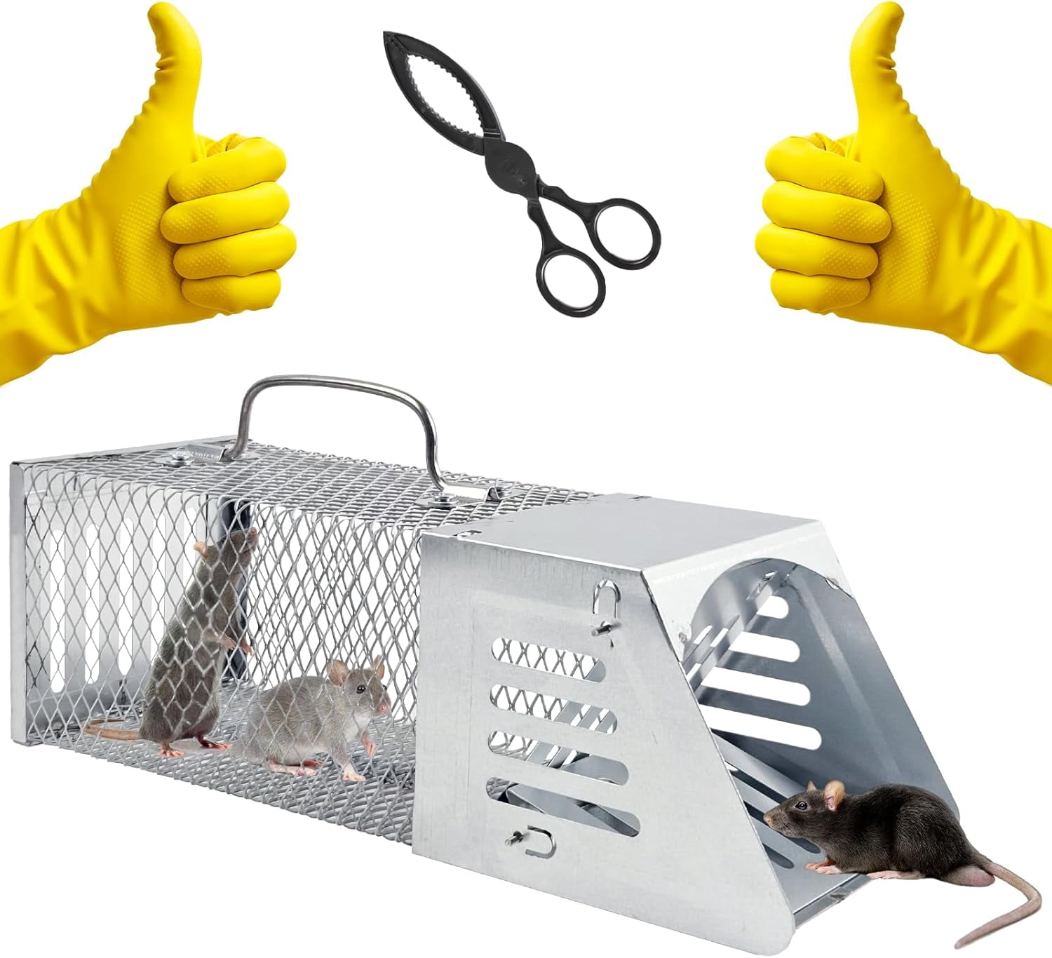 Humane Mouse Traps No Kill,Combined Automatic Continuous Rat Traps Cage ...