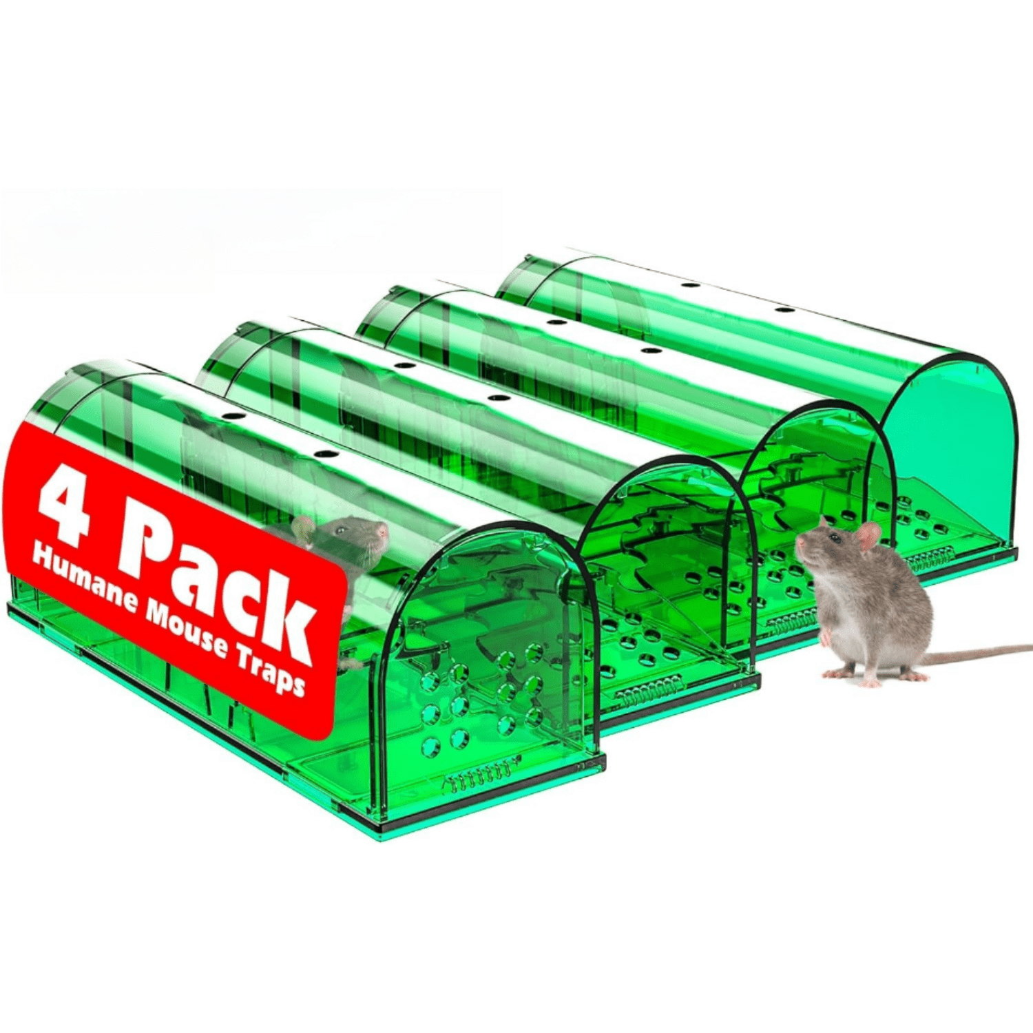 Humane Mouse Traps Live Mouse Trap Reusable Indoor Outdoor Mouse ...