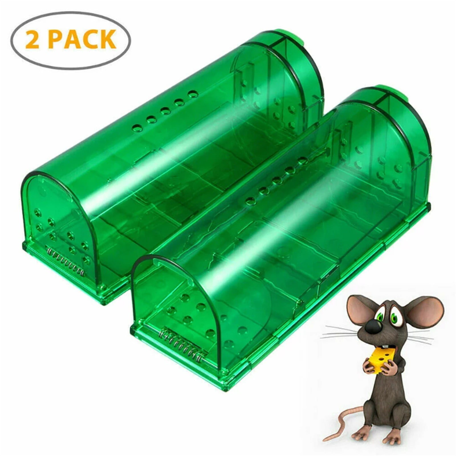 Humane No Kill Live Catch and Release Mouse Traps, Reusable with ...