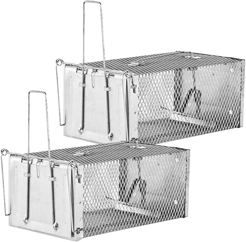 Humane Rat Trap, 2 Pack Rat Trap Cage, Live Trap Mouse Trap, Long ...