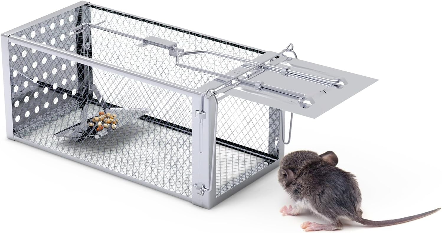 Humane Rat Trap, Humane Live Animal Mouse Cage Traps, Small Rodent ...
