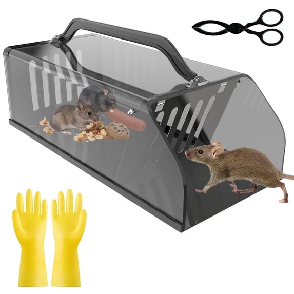 Humane Rat Trap - Mouse Traps Work Chipmunk Rodent Trap for Indoors and ...