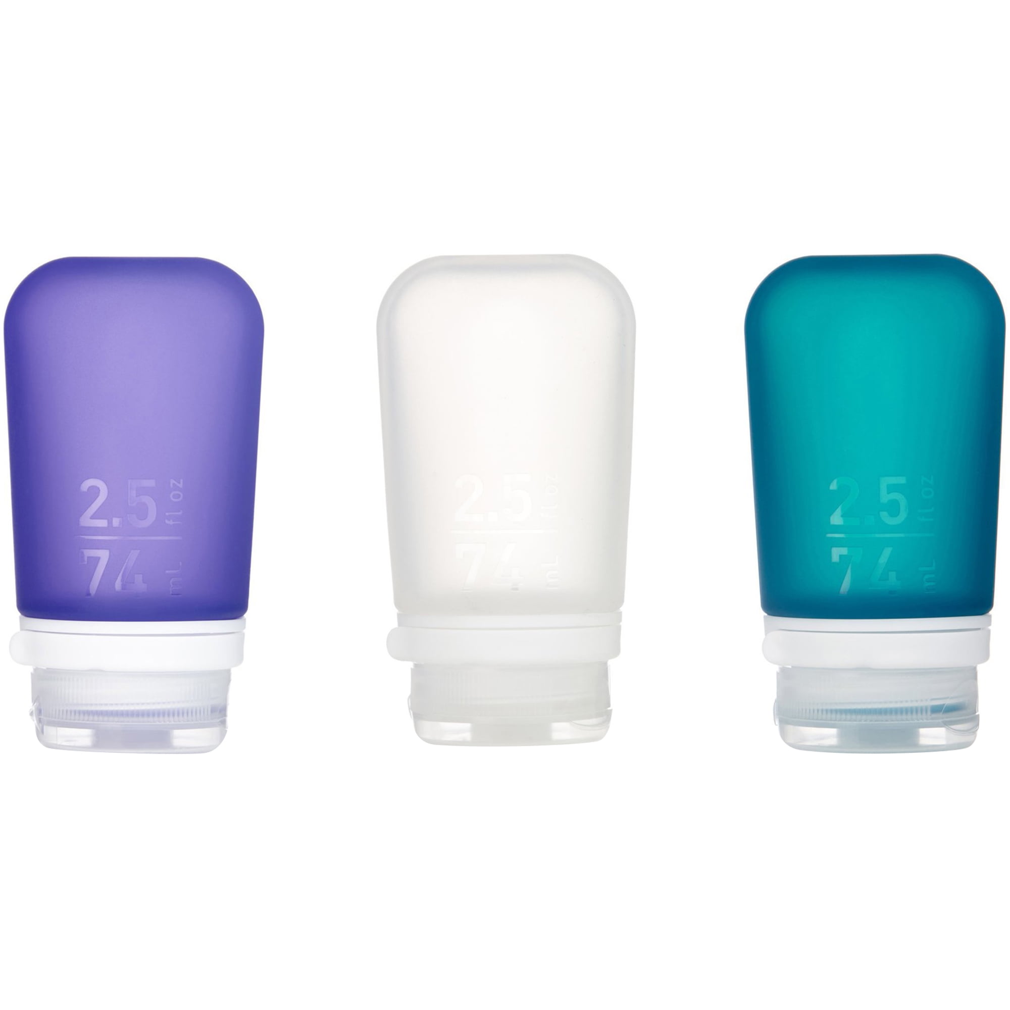 Humangear GoToob+ Soft Silicone Travel Bottle 3-Pack - Medium- Clear ...