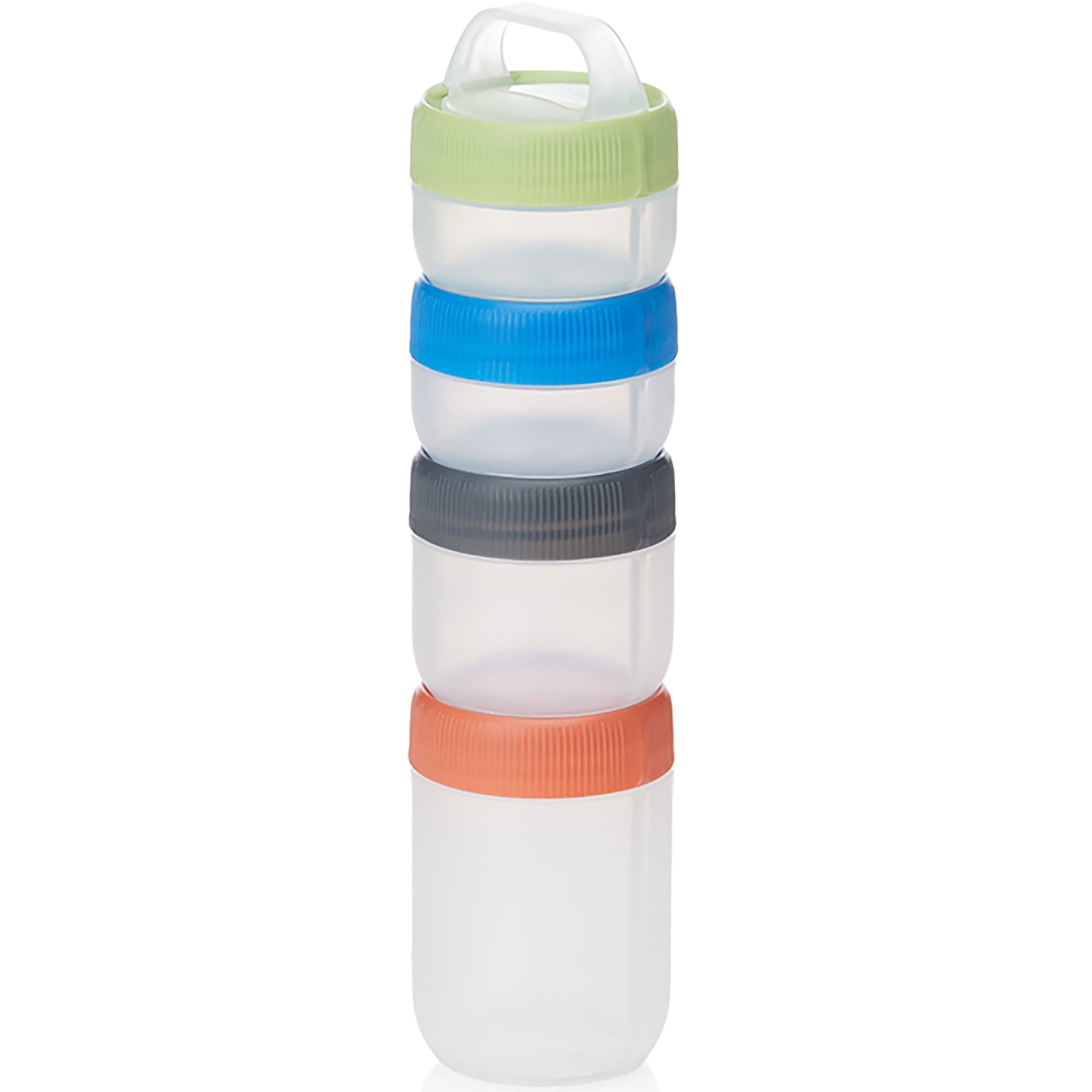 Humangear Stax Travel Stacking Containers - Small - Clear/Spectrum ...