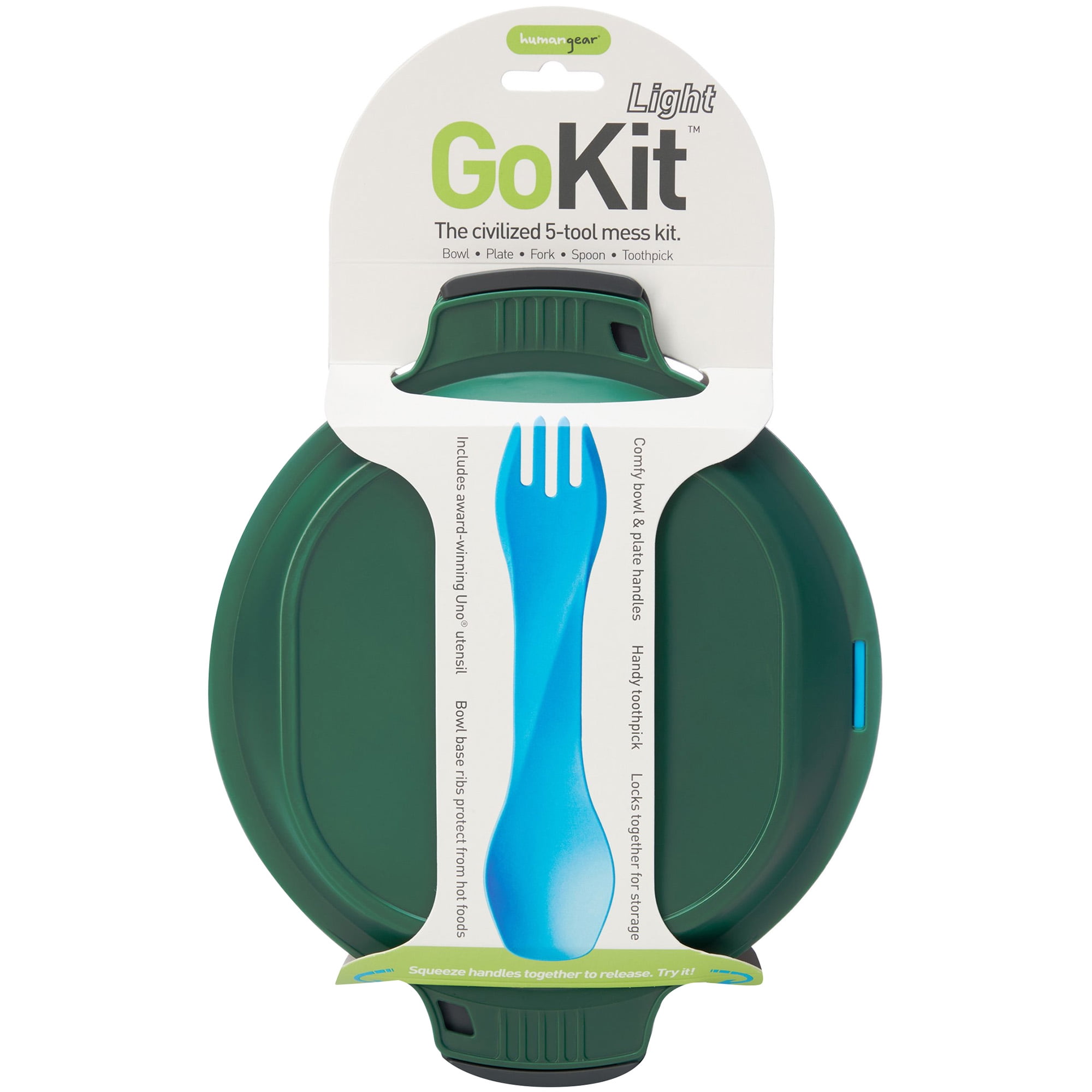 Humangear GoKit Light 5-Tool Travel Pack - Charcoal/Green - Walmart.com