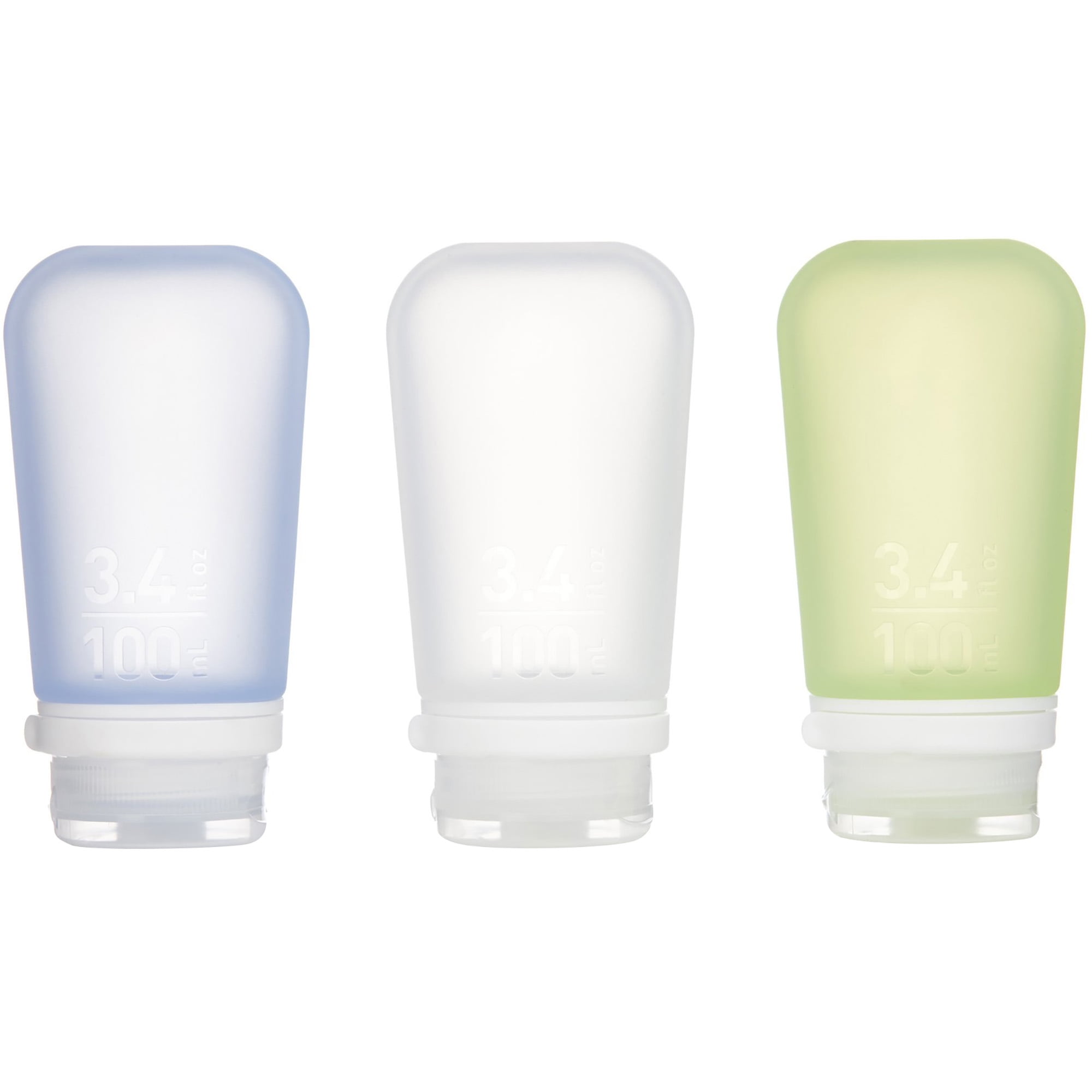 Humangear GoToob+ Soft Silicone Travel Bottle 3-Pack - Large - Clear ...