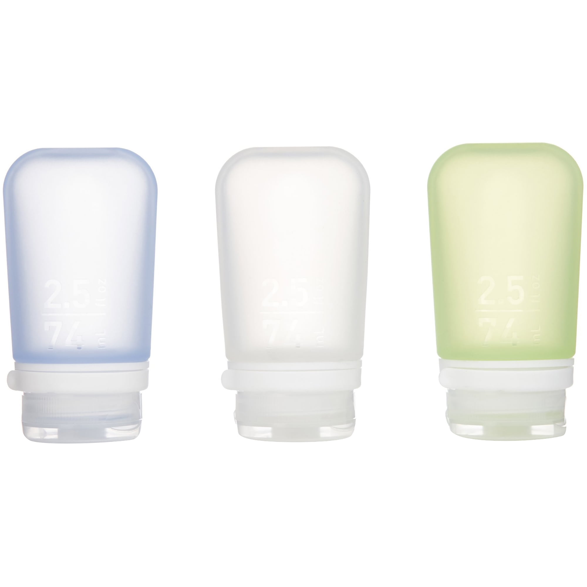 Humangear GoToob+ Soft Silicone Travel Bottle 3-Pack - Medium - Clear ...