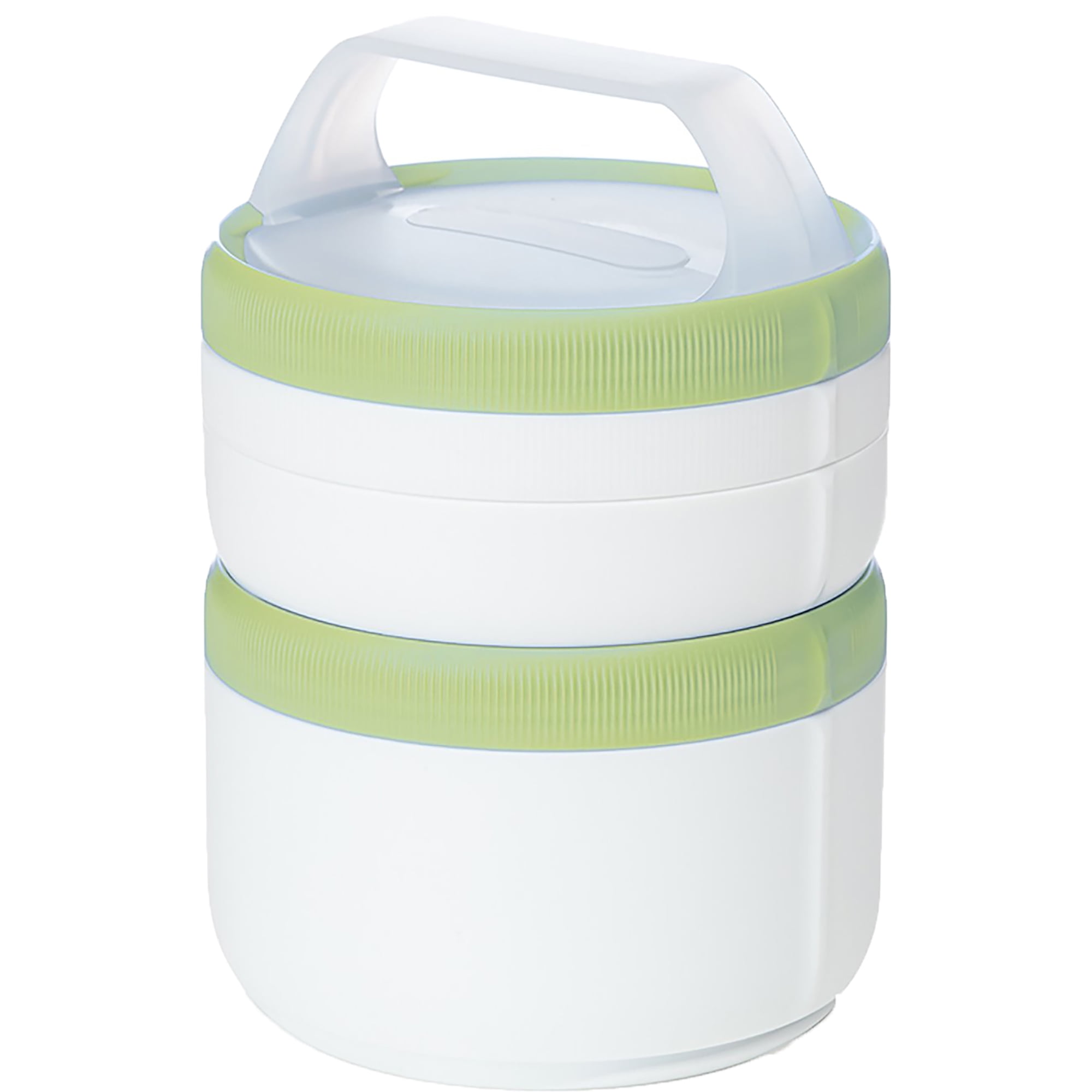 Humangear Stax XL EatSystem Travel Stacking Containers - White/Green ...