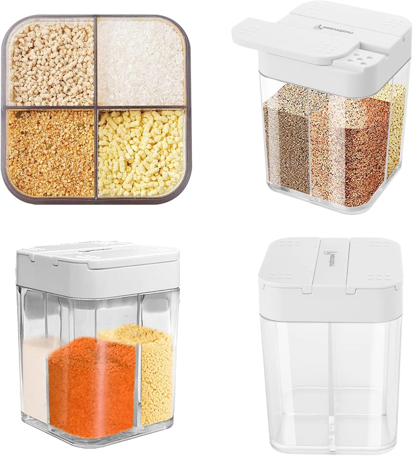 Humanized Design Seasoning Organizer, With Detachable Partitions For ...