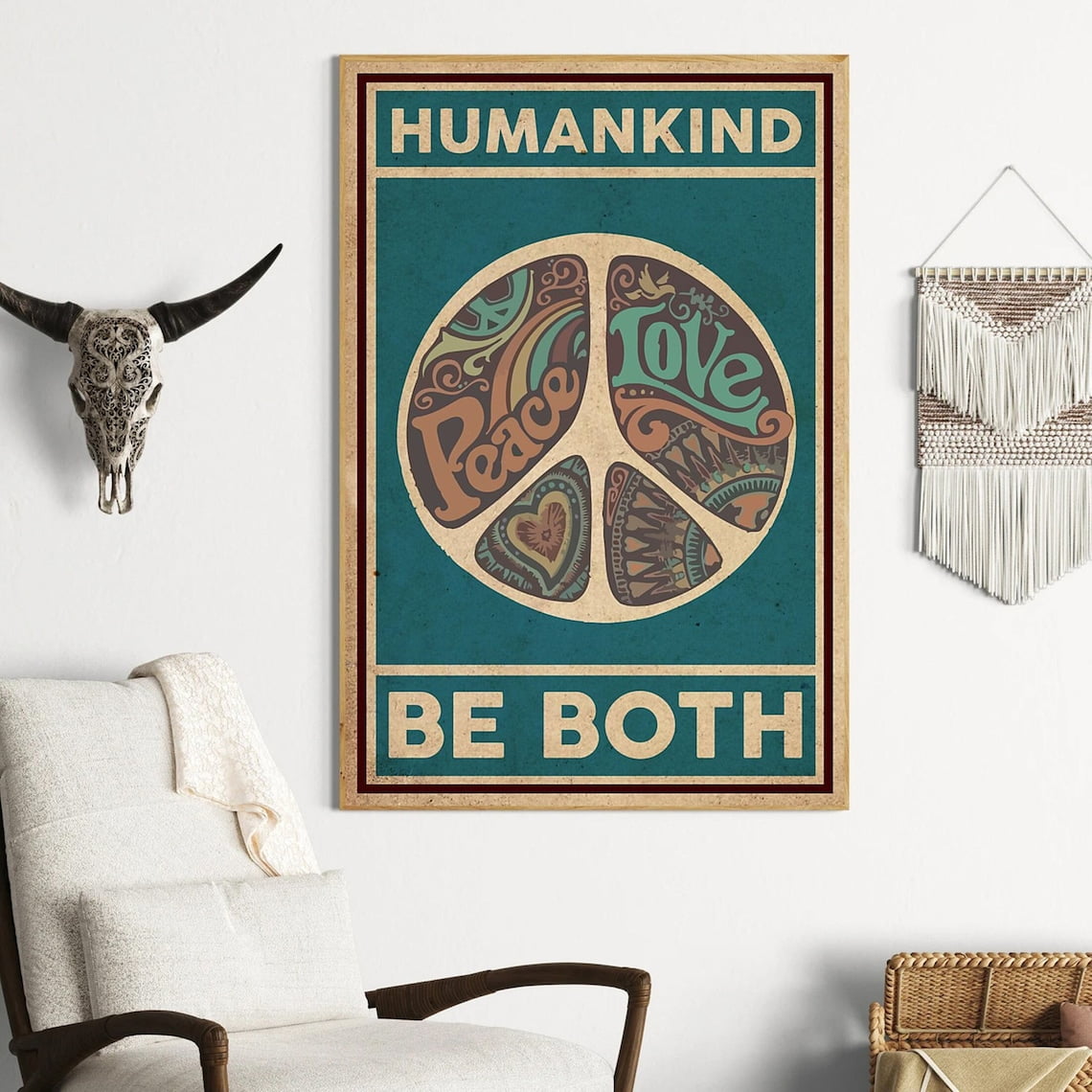 Humankind Be Both Poster For Kids Nursery Wall Decor Inspirational
