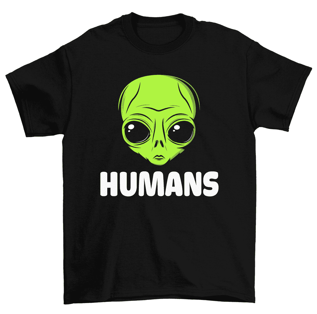 Humans Alien Head T-Shirt Men - Walmart.com