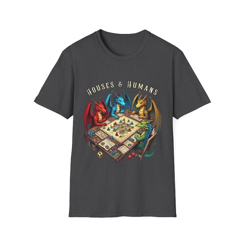 Humans And Houses DND Funny Unisex Softstyle T-Shirt, Dungeons and ...