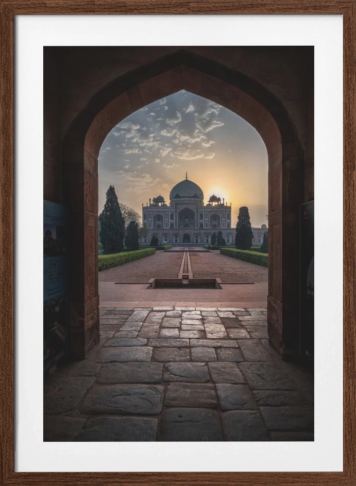 Humayun tomb - Glowing frame ! Framed Art Modern Wall Decor - Walmart.com