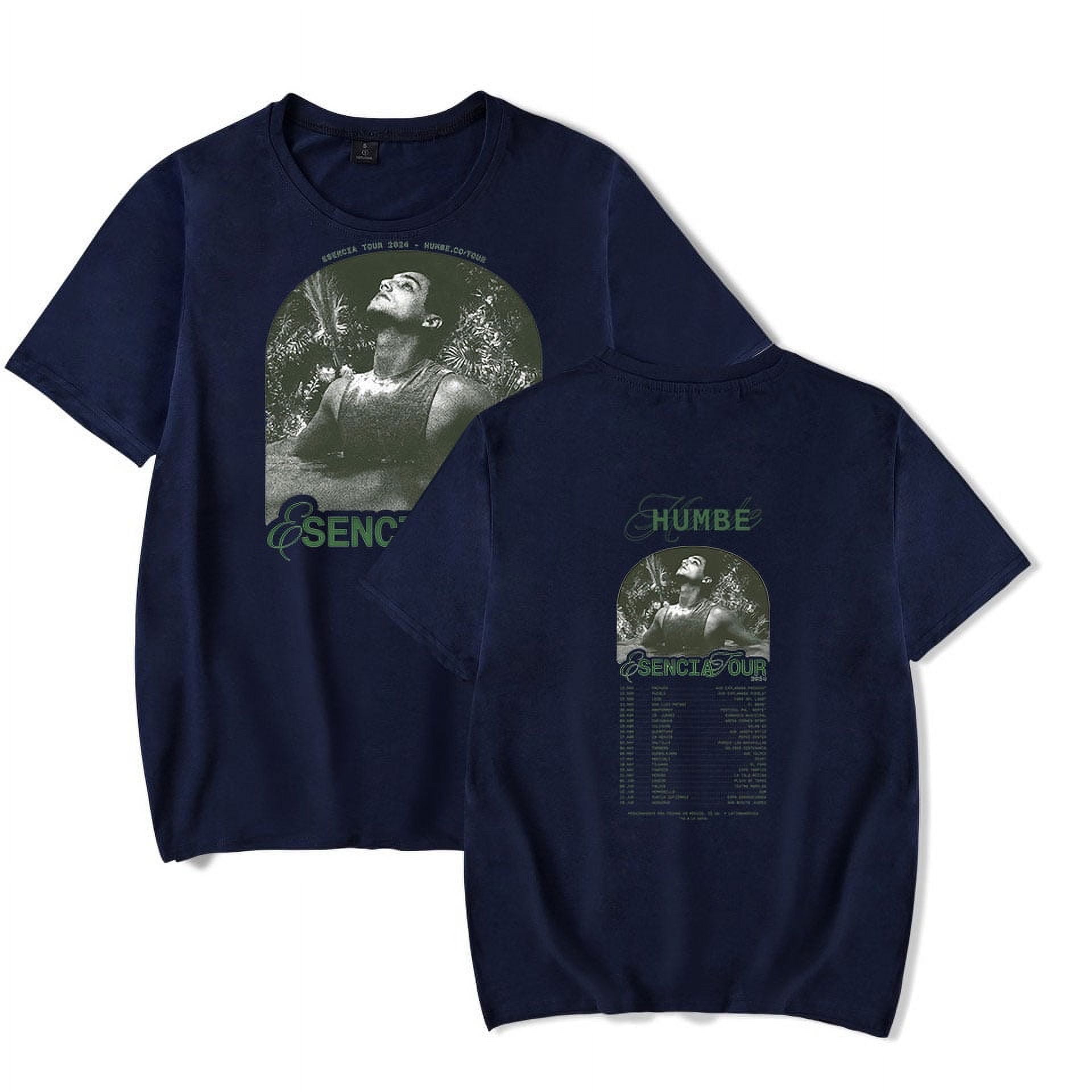 Humbe ESENCIA Tour 2024 Merch T-shirt Women Men Crewneck Casual Print ...