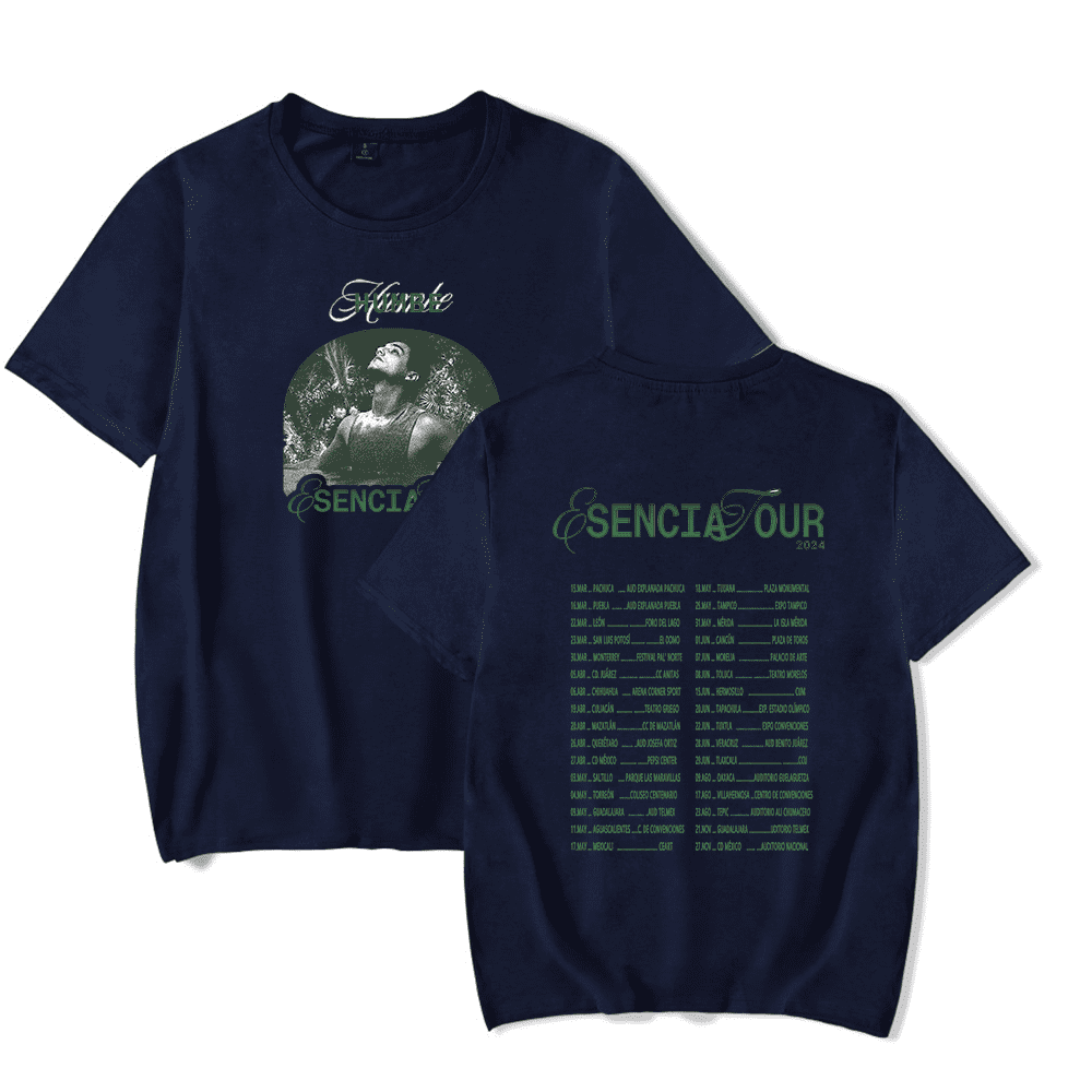 Humbe Merch Esencia Tour 2024 T-shirt Tour Dates Men/Women Short Sleeve ...