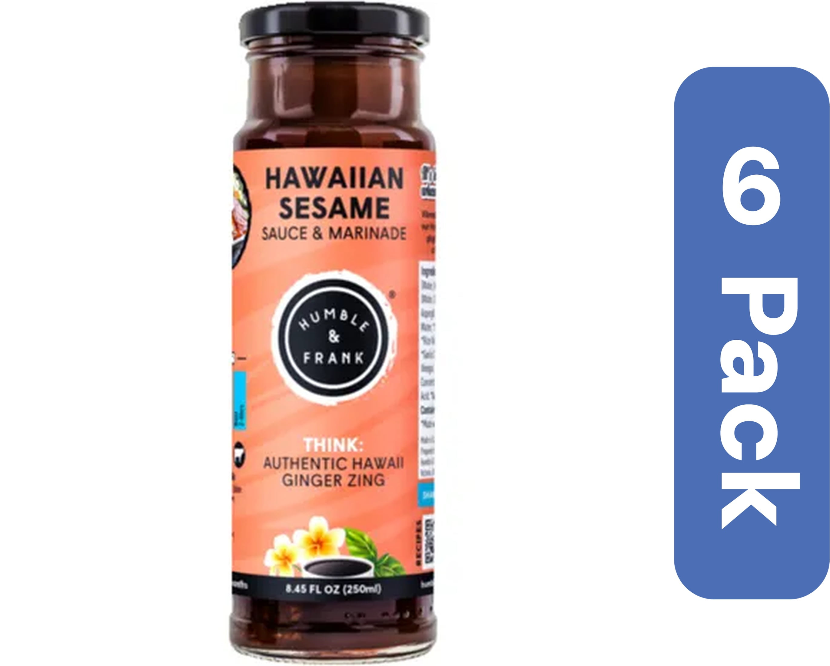 Humble And Frank Foods Hawaiian Soy Marinade 8.45 fl oz (Pack Of 6 ...