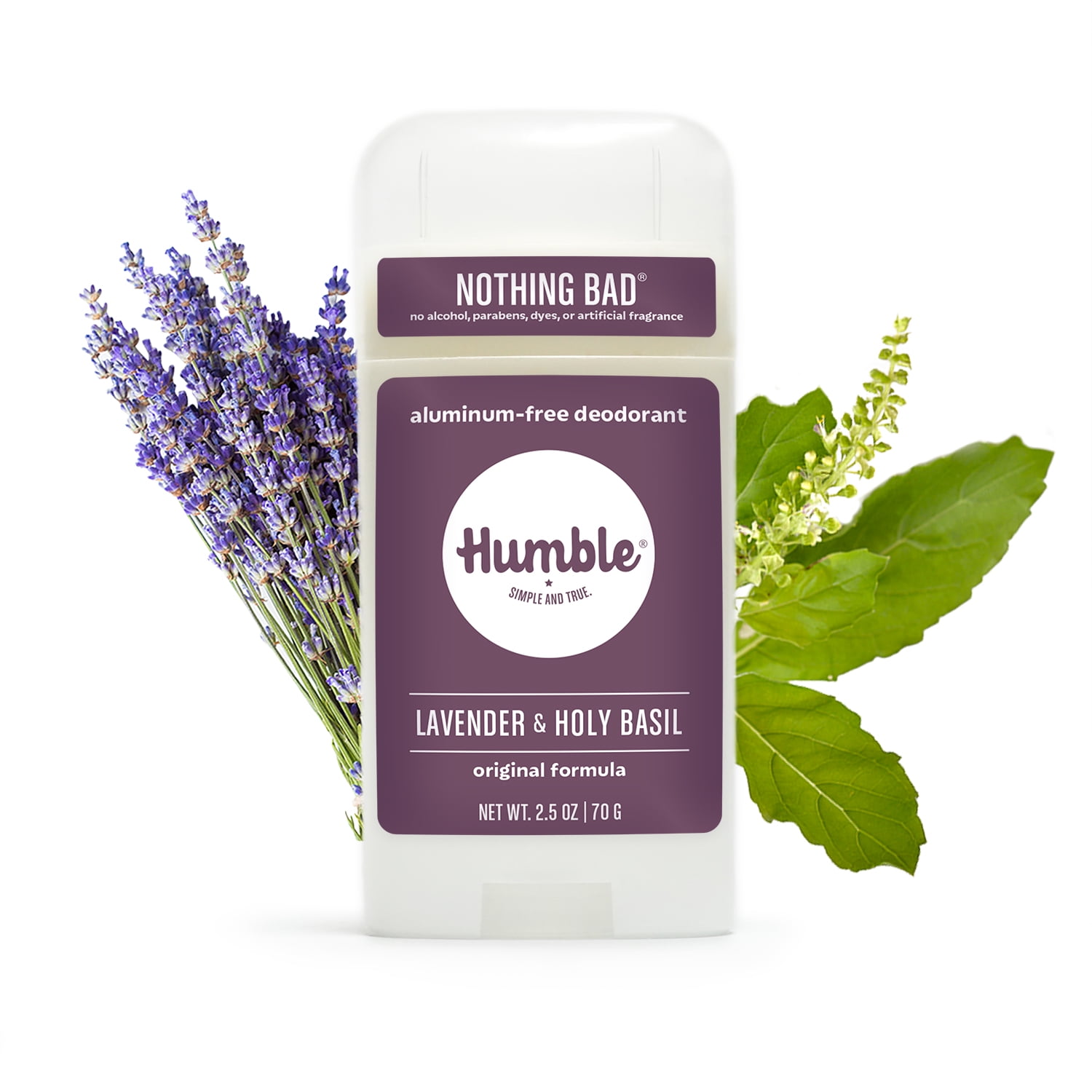 Humble Brands Essential Natural Plant-Based Deodorant, Lavender & Holy ...