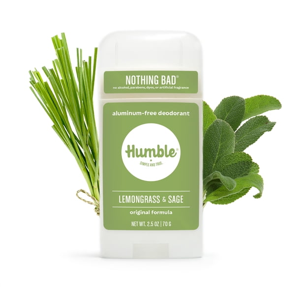 Humble Brands Natural Original Aluminum Free Deodorant, Lemongrass Sage ...