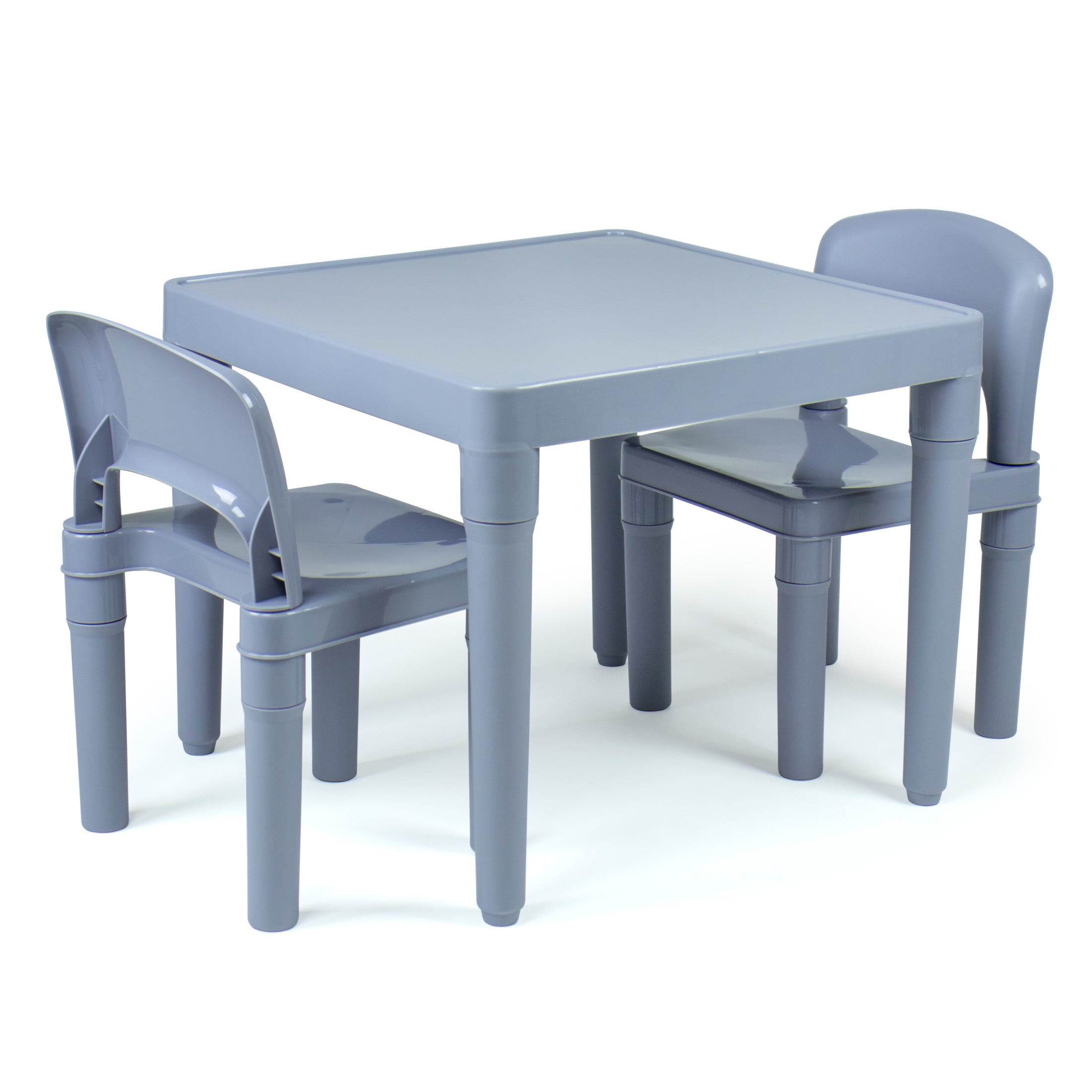 Humble Crew Camden Toddler Lightweight Plastic Table and 2 Chairs Set ...