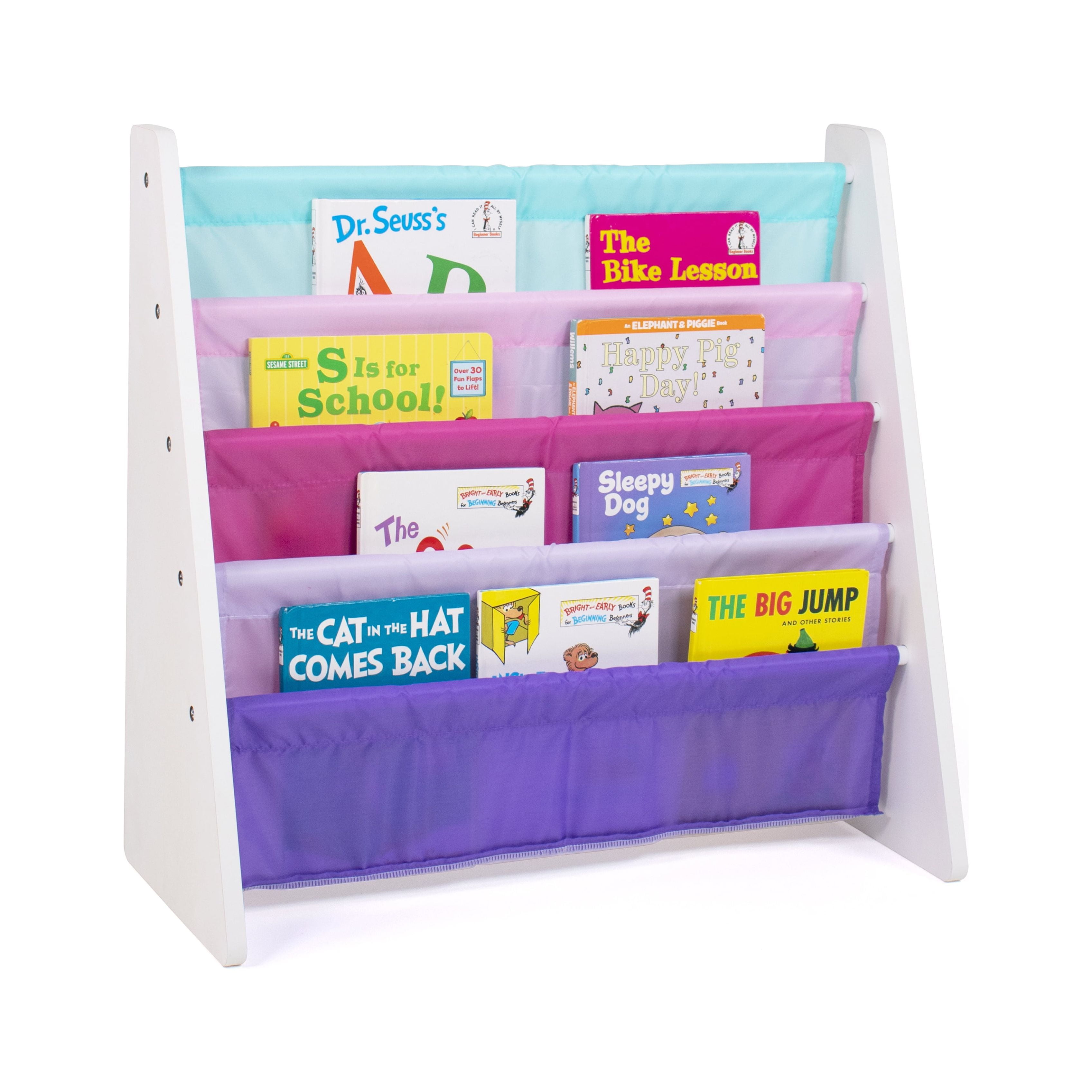 Humble Crew Forever Kids Book Rack Storage Bookshelf, 4 Tiers, White ...