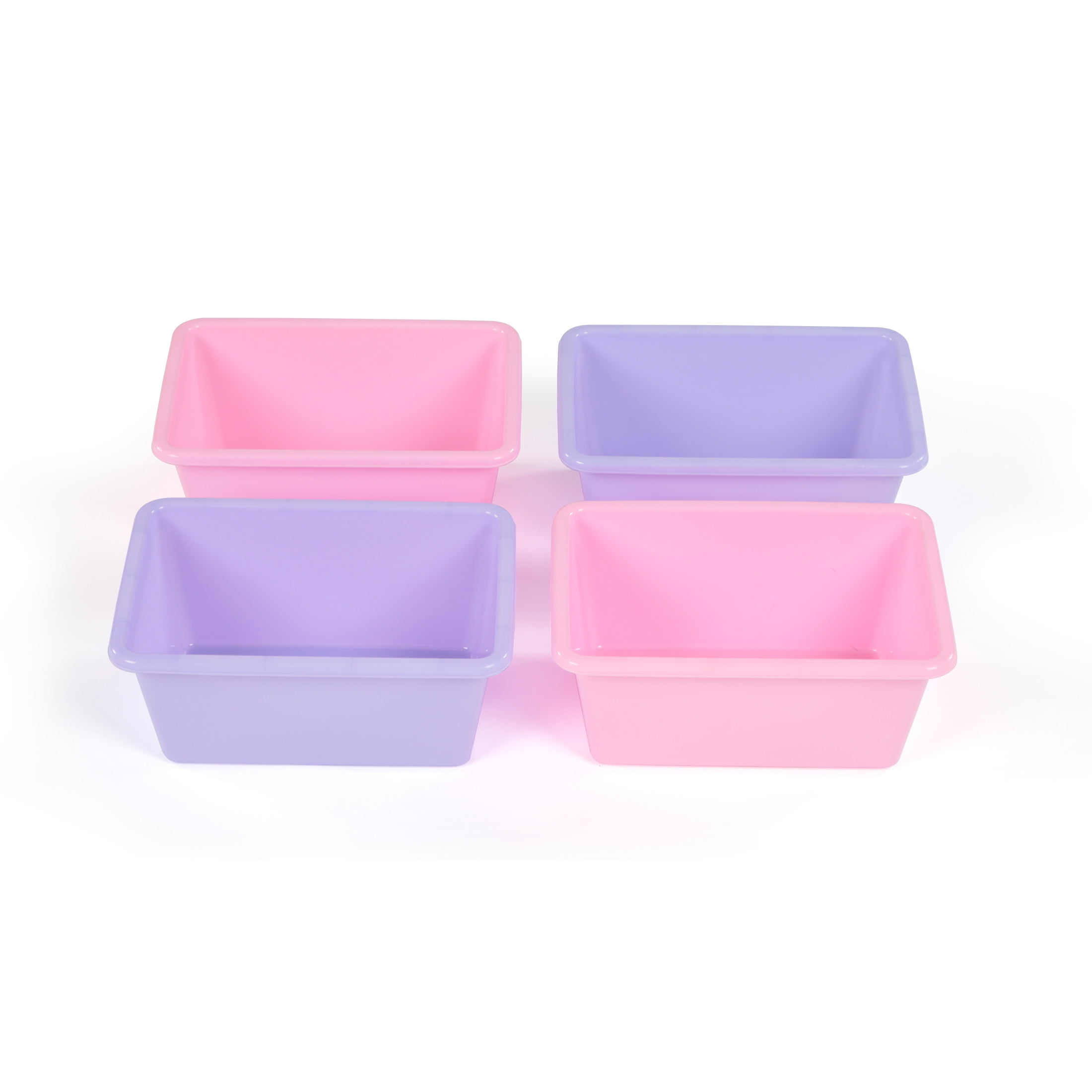 Humble Crew Standard Plastic Storage Bins, Set of 4, Pink/Purple ...