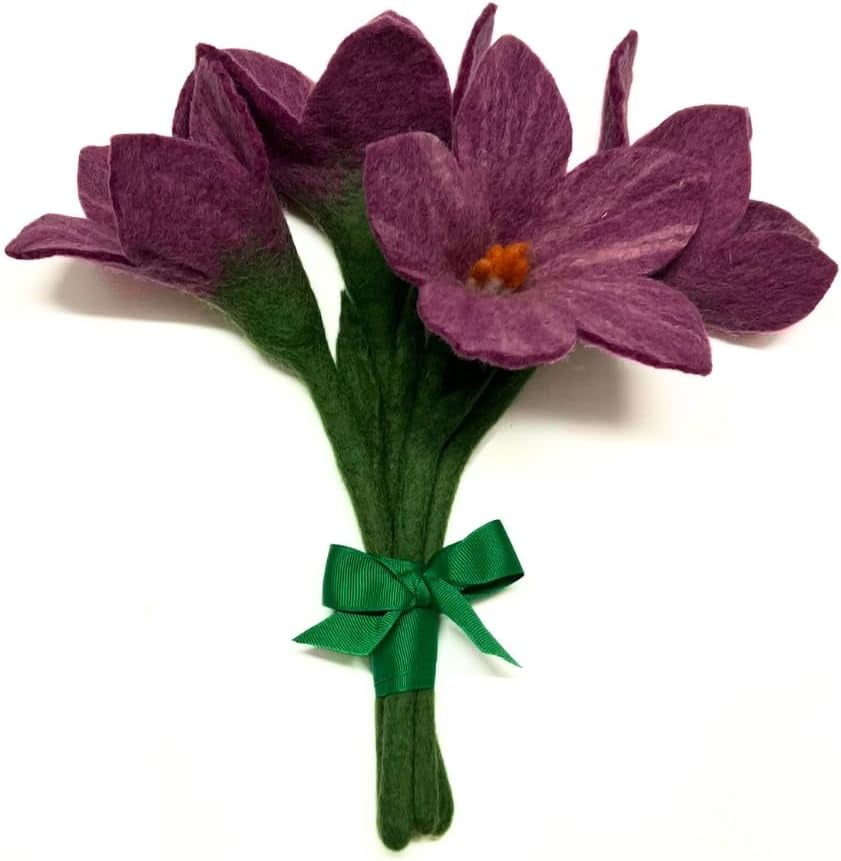 Humble Hilo Handmade Felt Flower Bouquet Artificial Floral Arrangements ...