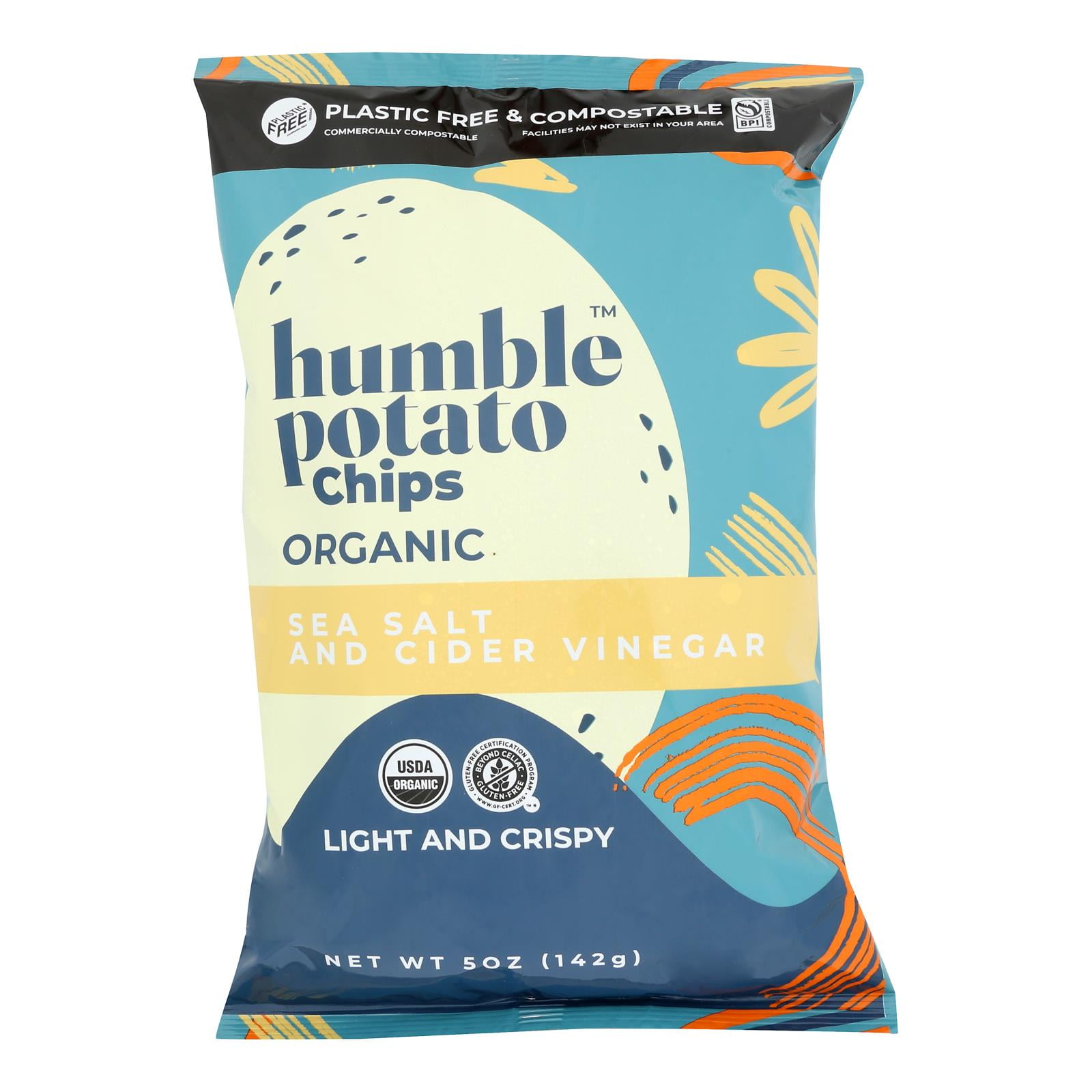 Humble Potato Chips - Chips Pot Sea Salt Cider Vinegar - Case of 12-5 ...