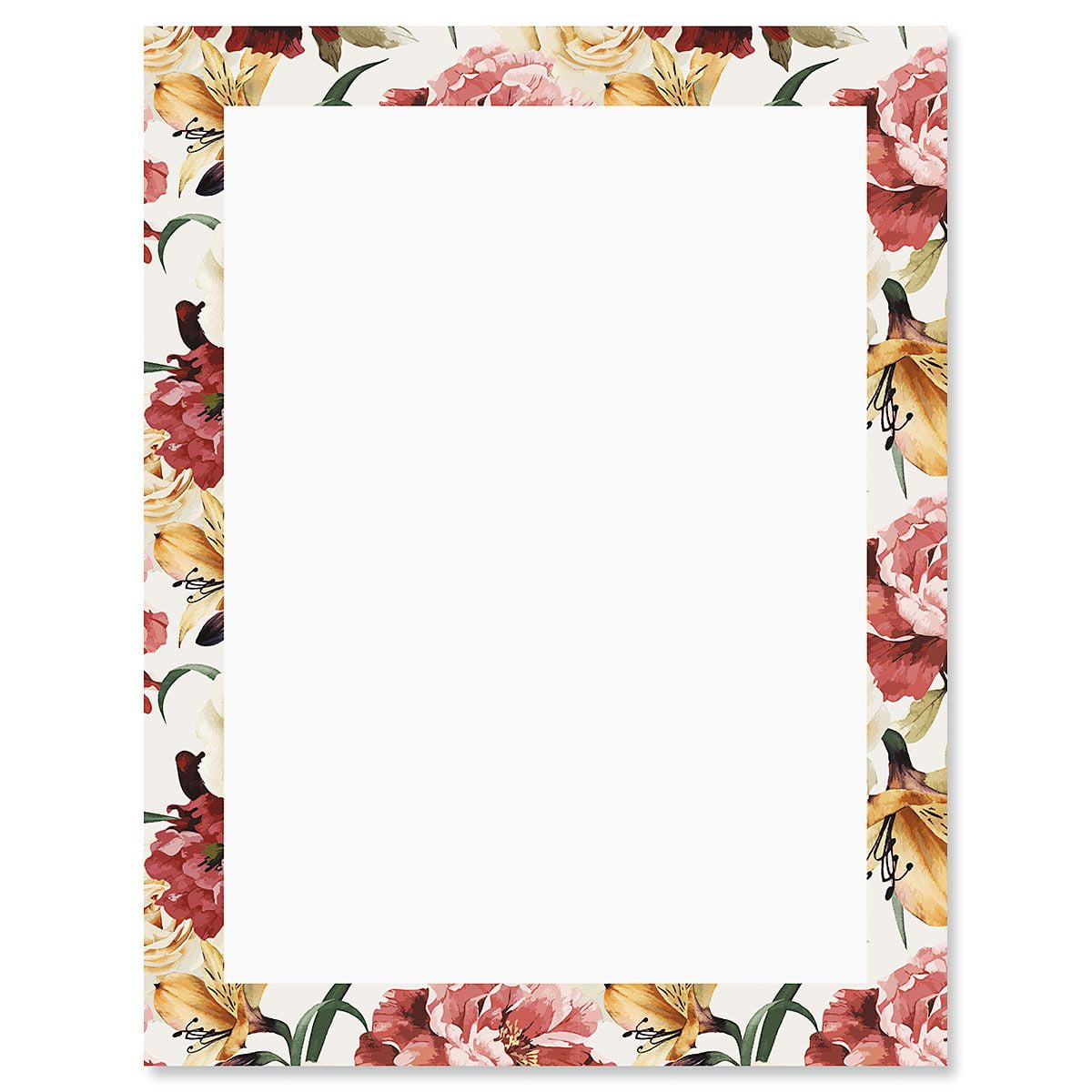 Humble Roses Letter Papers - Set of 25, Graduation stationery papers, 8 ...