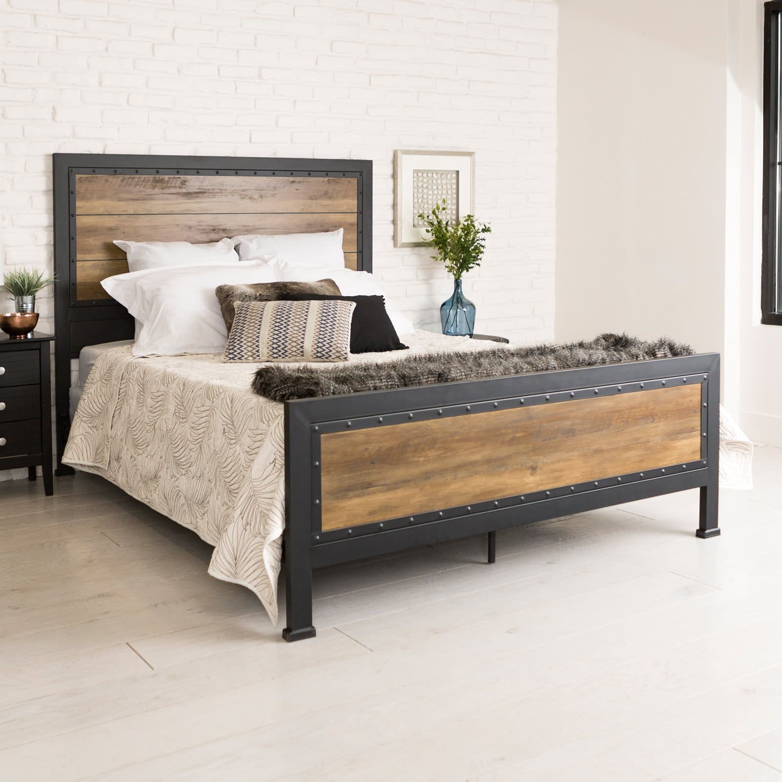 HumbleNest Countryside Modern Rustic Panel Bed - Walmart.com