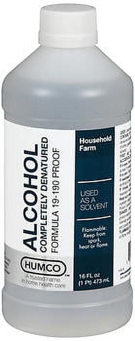 Humco Completely Denatured Alcohol, 16 Fl. Oz. HSA/FSA Eligible ...