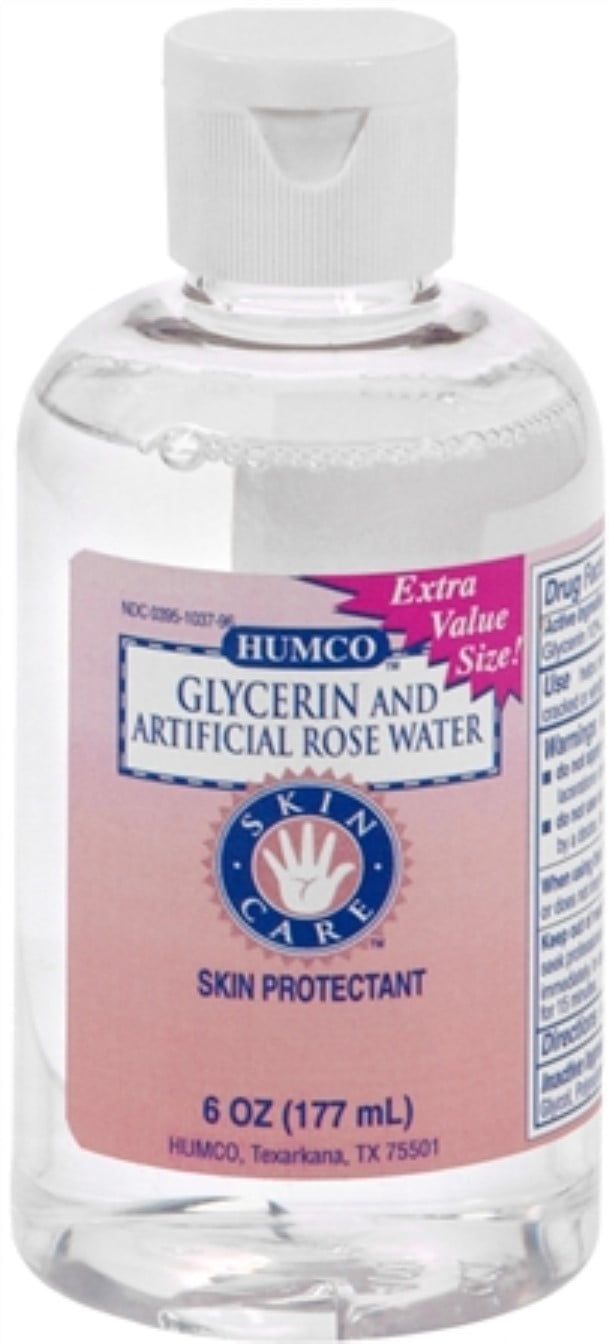 Humco Glycerin & Artificial Rose Water Skin Protectant, 6 Fl. Oz ...