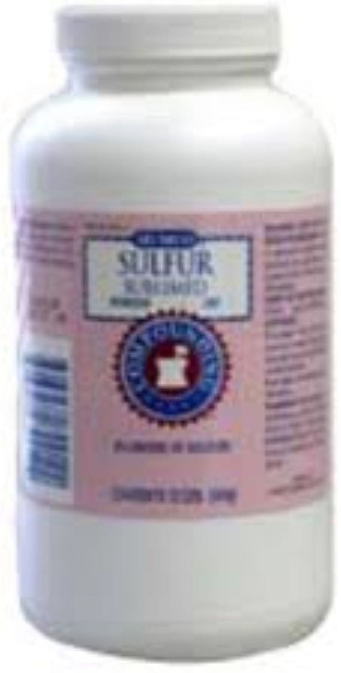 Humco Sulfur Sublimed Powder USP, 12 oz, For Skin Compounding, Acne and ...