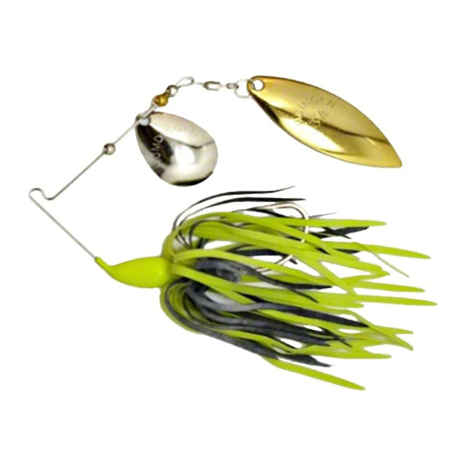 Humdinger 01-L Spinnerbait, 1/4 oz 4/0 Hook, Gold Colorado/Nickel ...