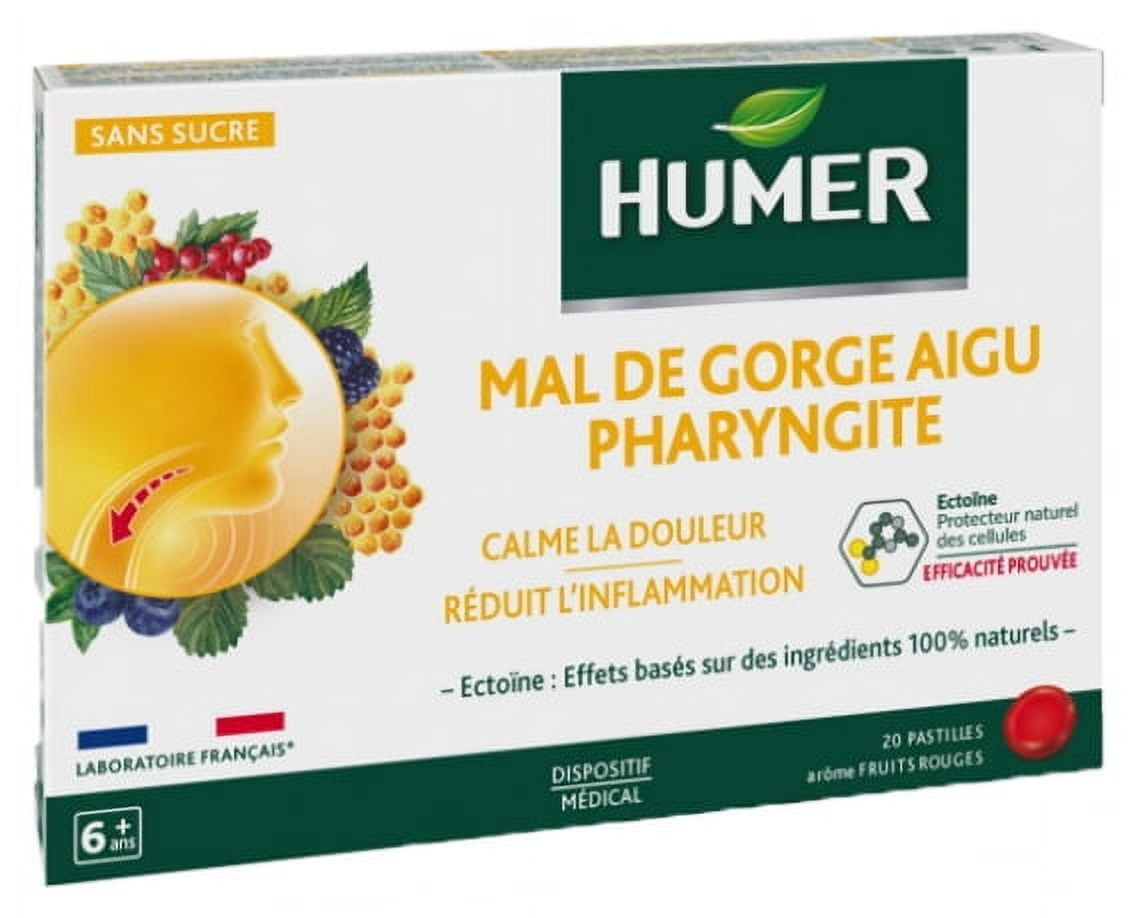 Humer Acute Sore Throat Pharyngitis Red Fruits 20 Lozenges - Walmart.com